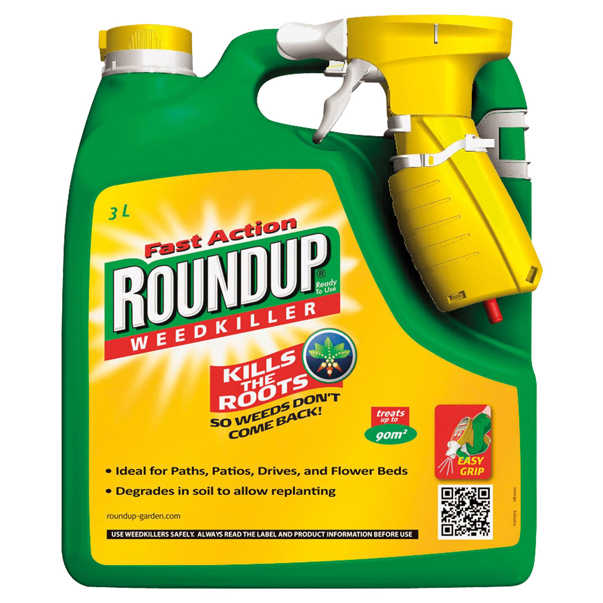 Roundup Fast Action Ready To Use Weed Killer 3L Departments DIY At B Q