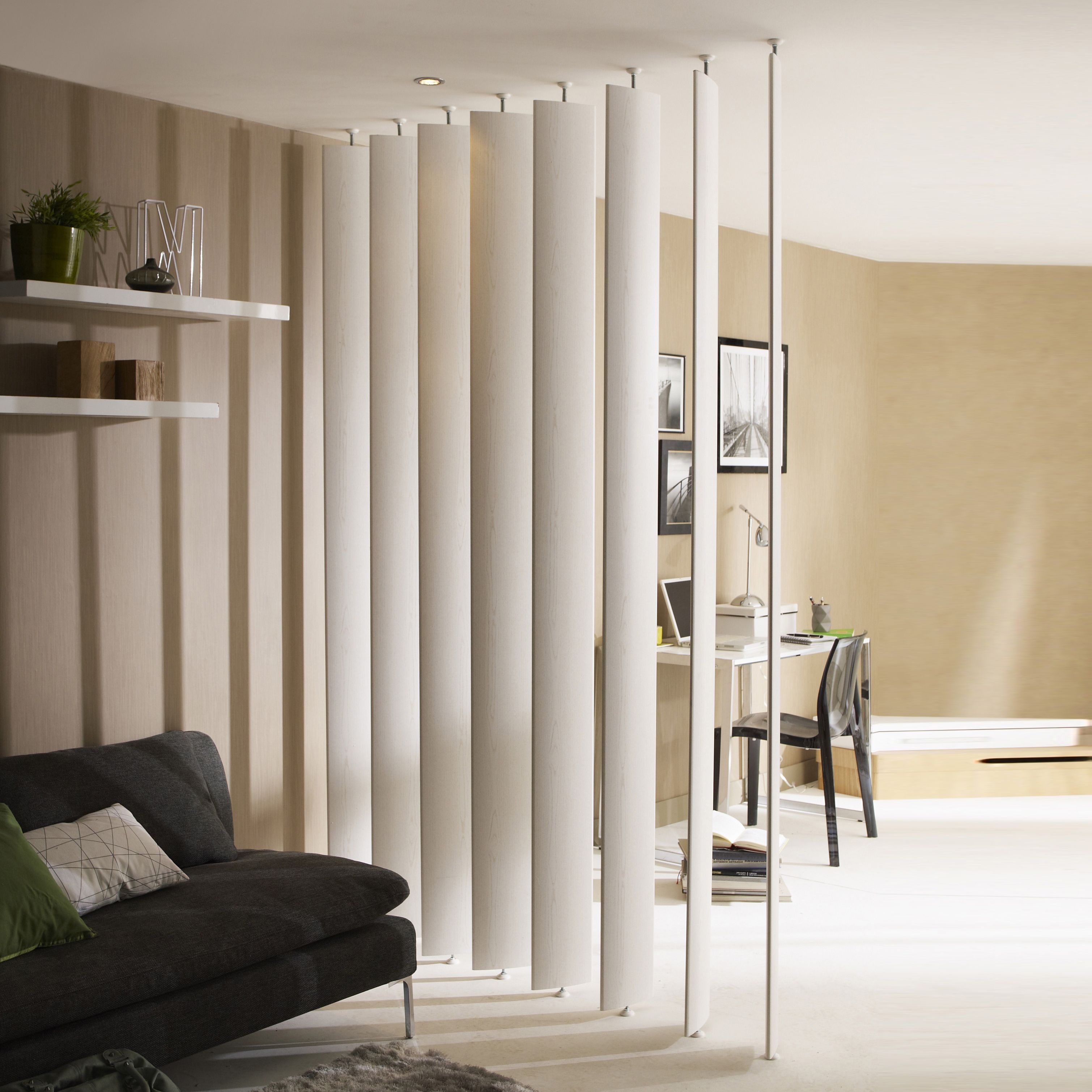 Ella White Room Divider Single Blade Departments DIY At B Q