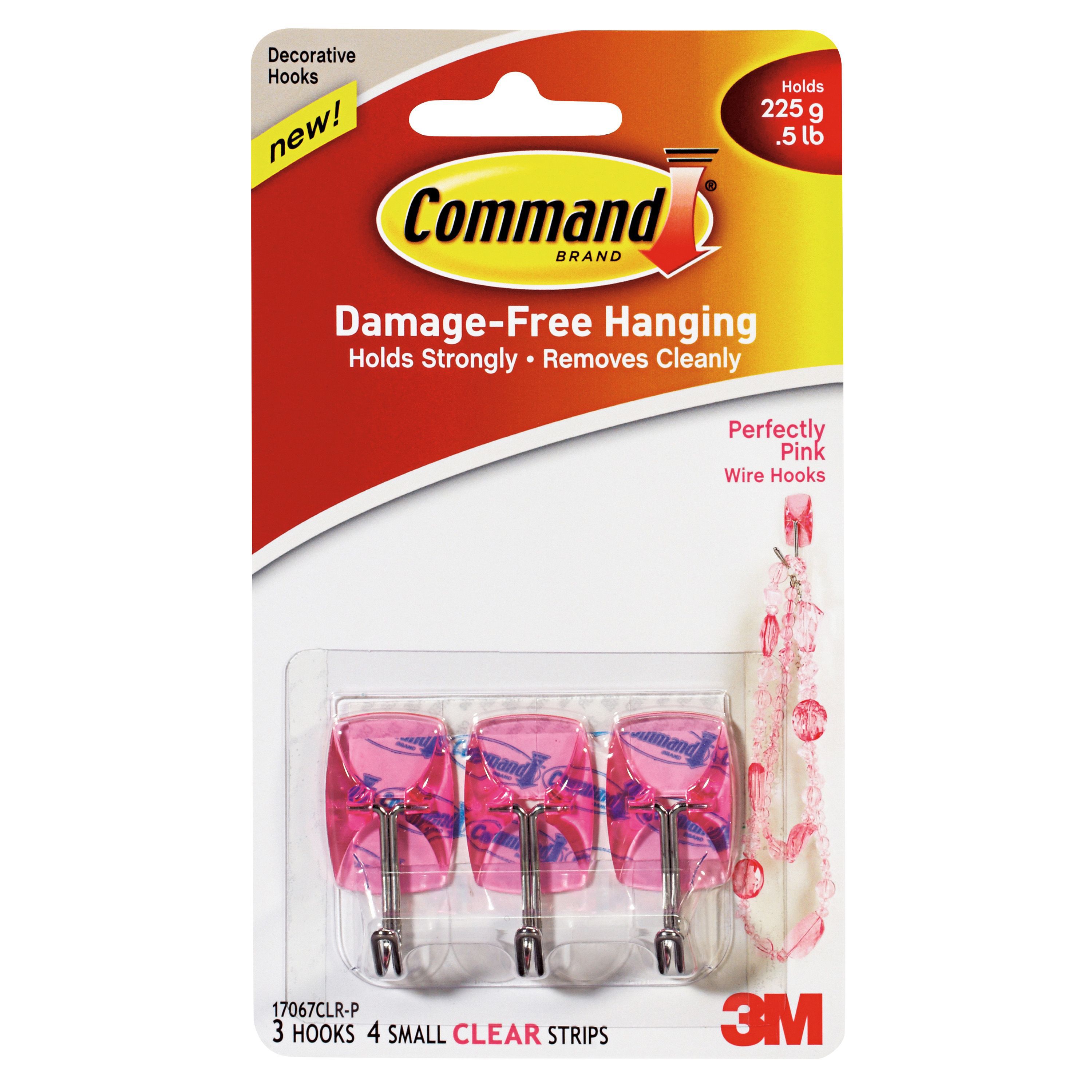 3M Command White Plastic Hooks, Pack of 3 | Departments | DIY at B&Q