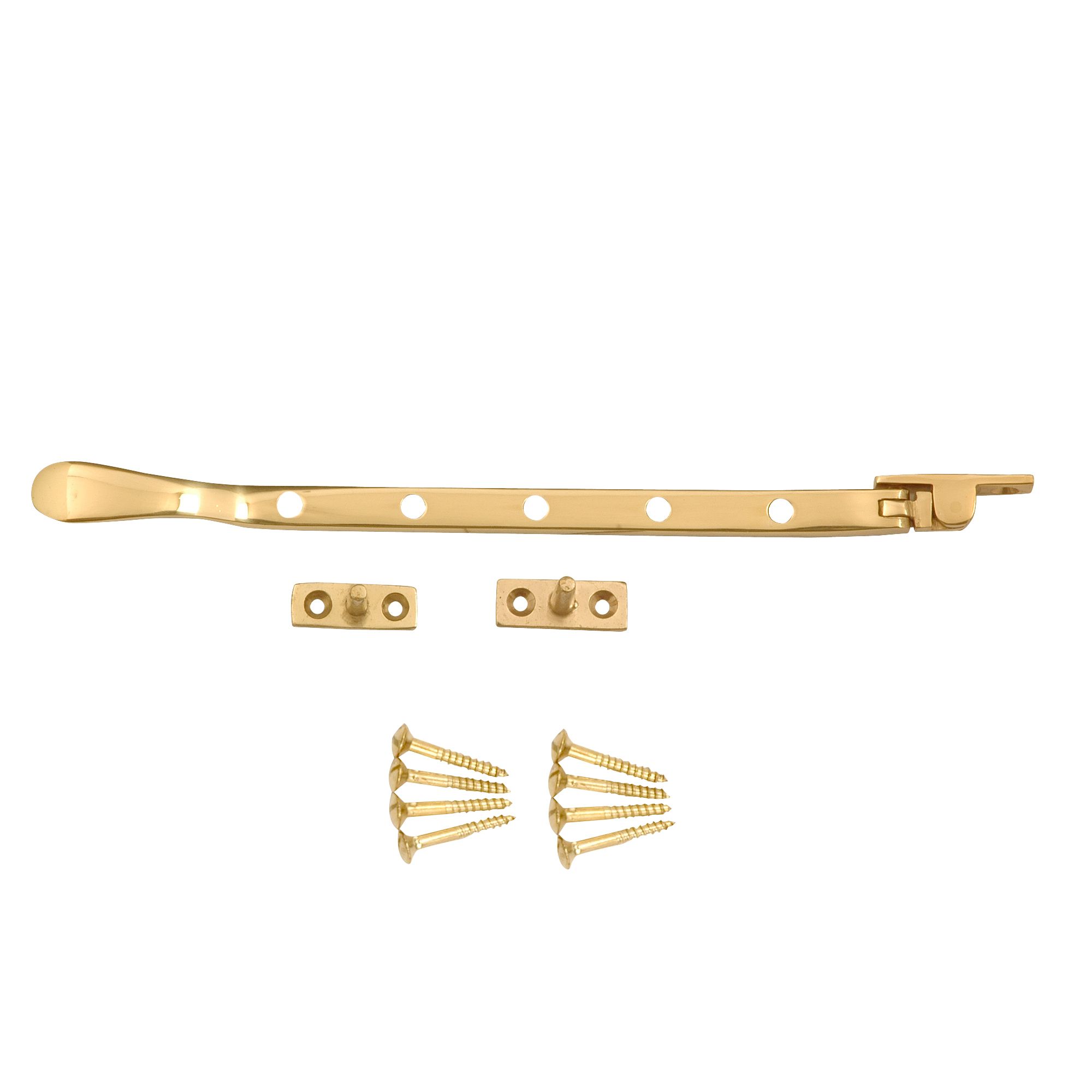 Brass effect Metal Casement stay | Departments | DIY at B&Q