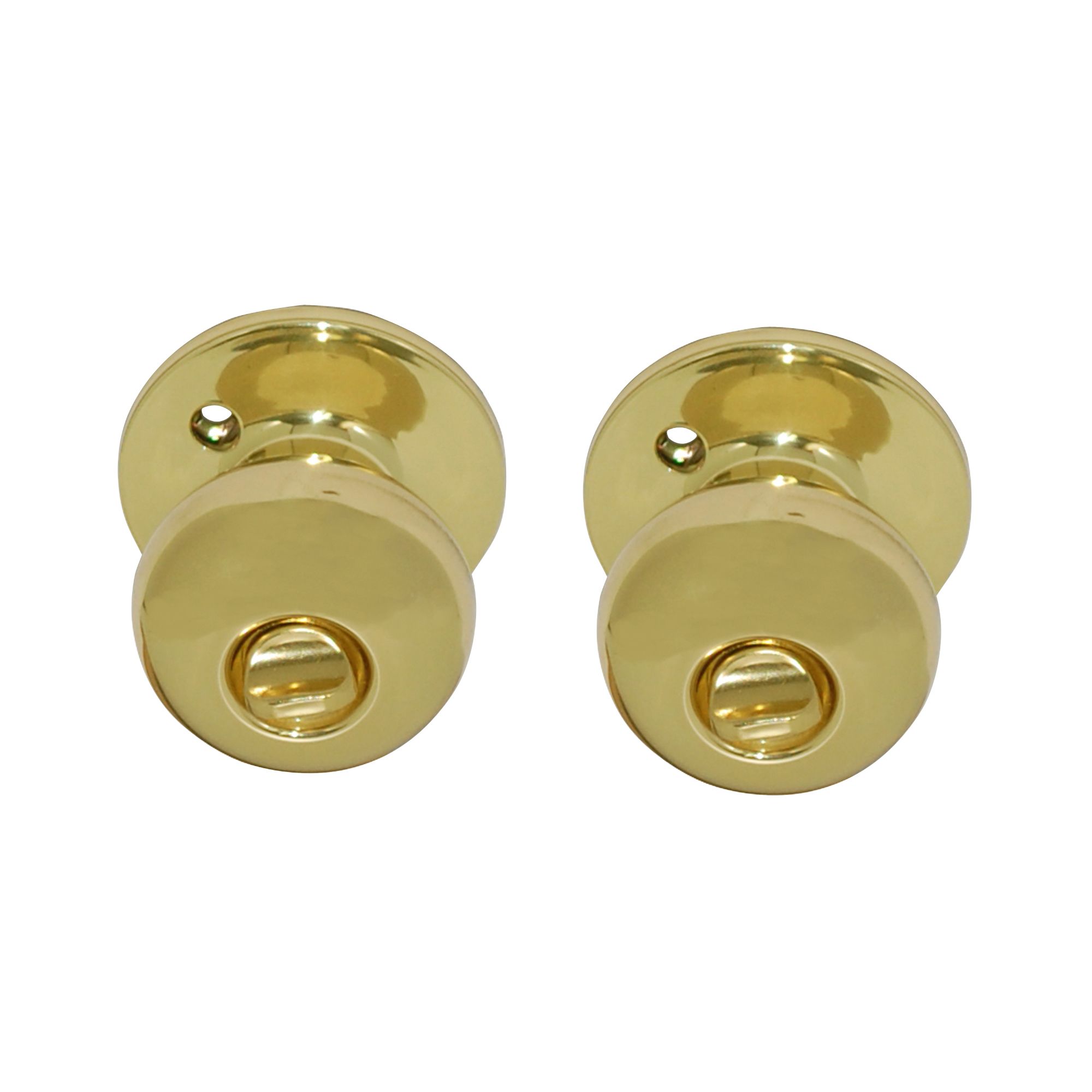 Brass Effect Round Internal Door Knob Departments Diy At Bandq