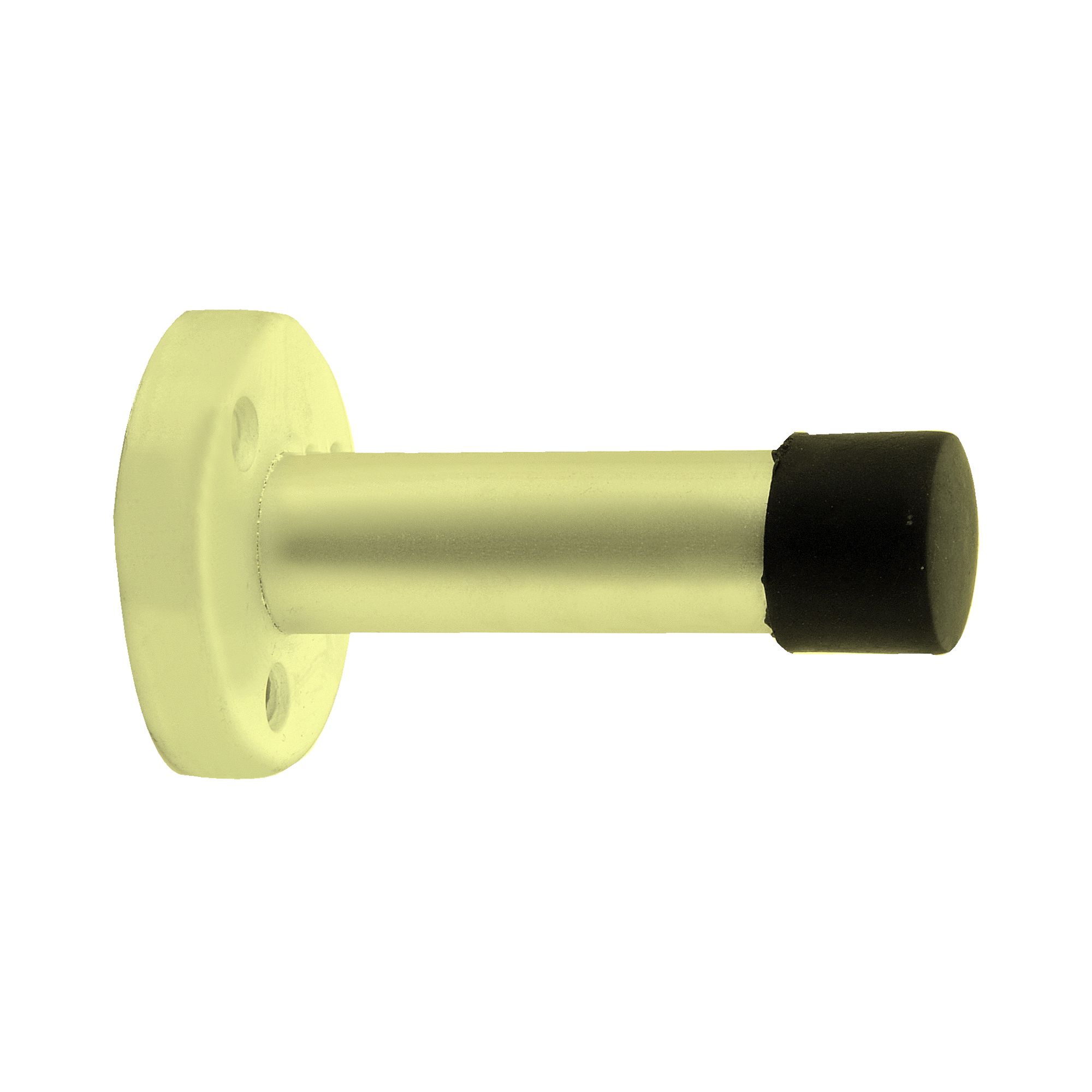 Gold effect Aluminium Wall-mounted Door stop | Departments | DIY at B&Q