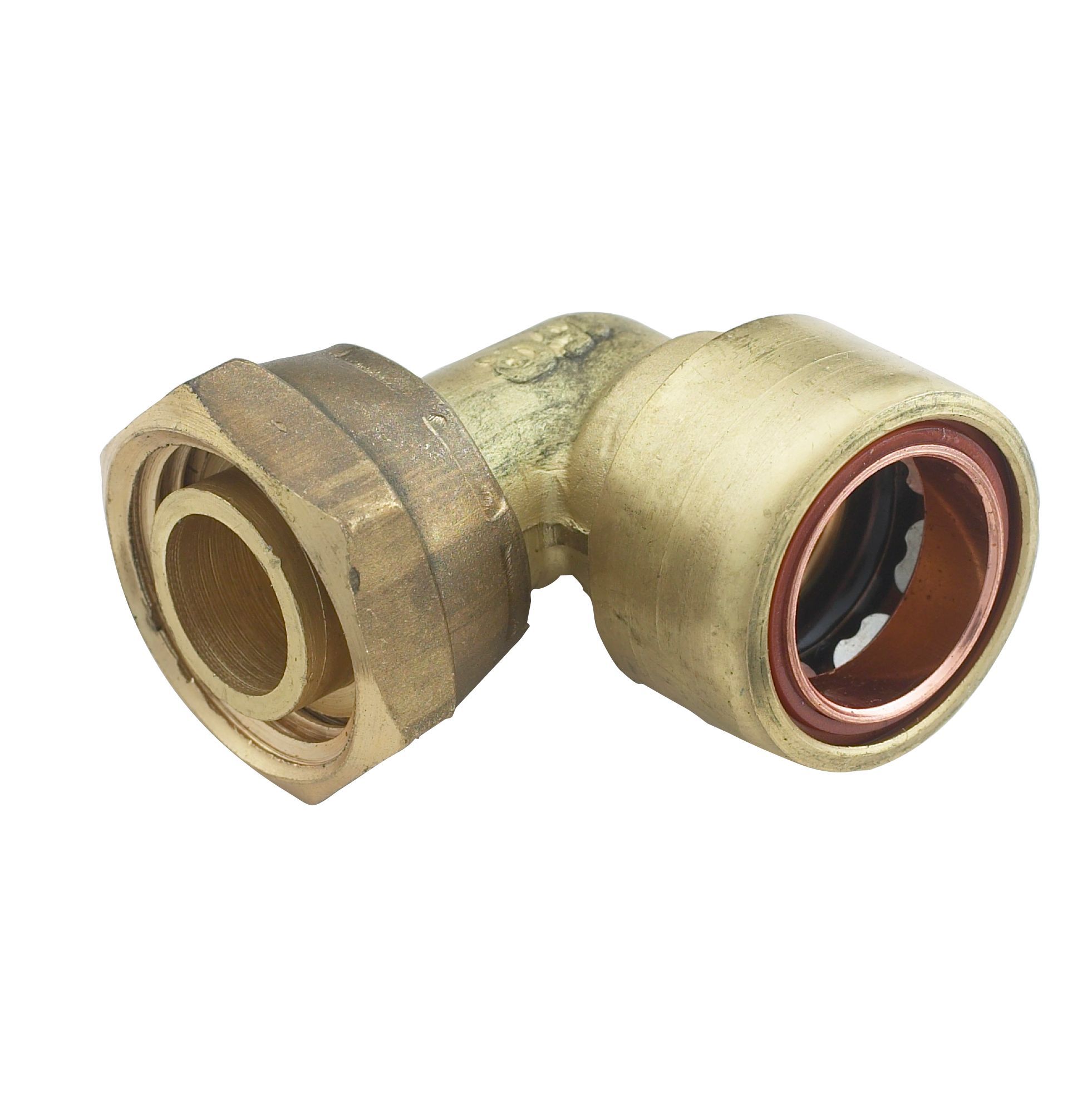 Plumbsure Push fit Bent tap connector (Dia)15mm | Departments | DIY at B&Q