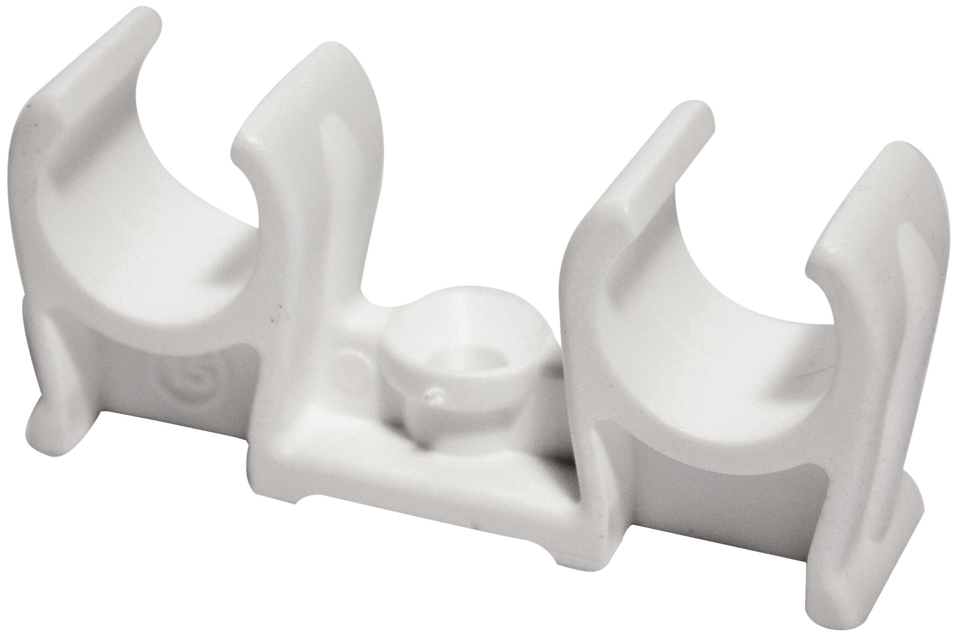 Plumbsure Double pipe clip (Dia)15mm, Pack of 10 | Departments | DIY at B&Q