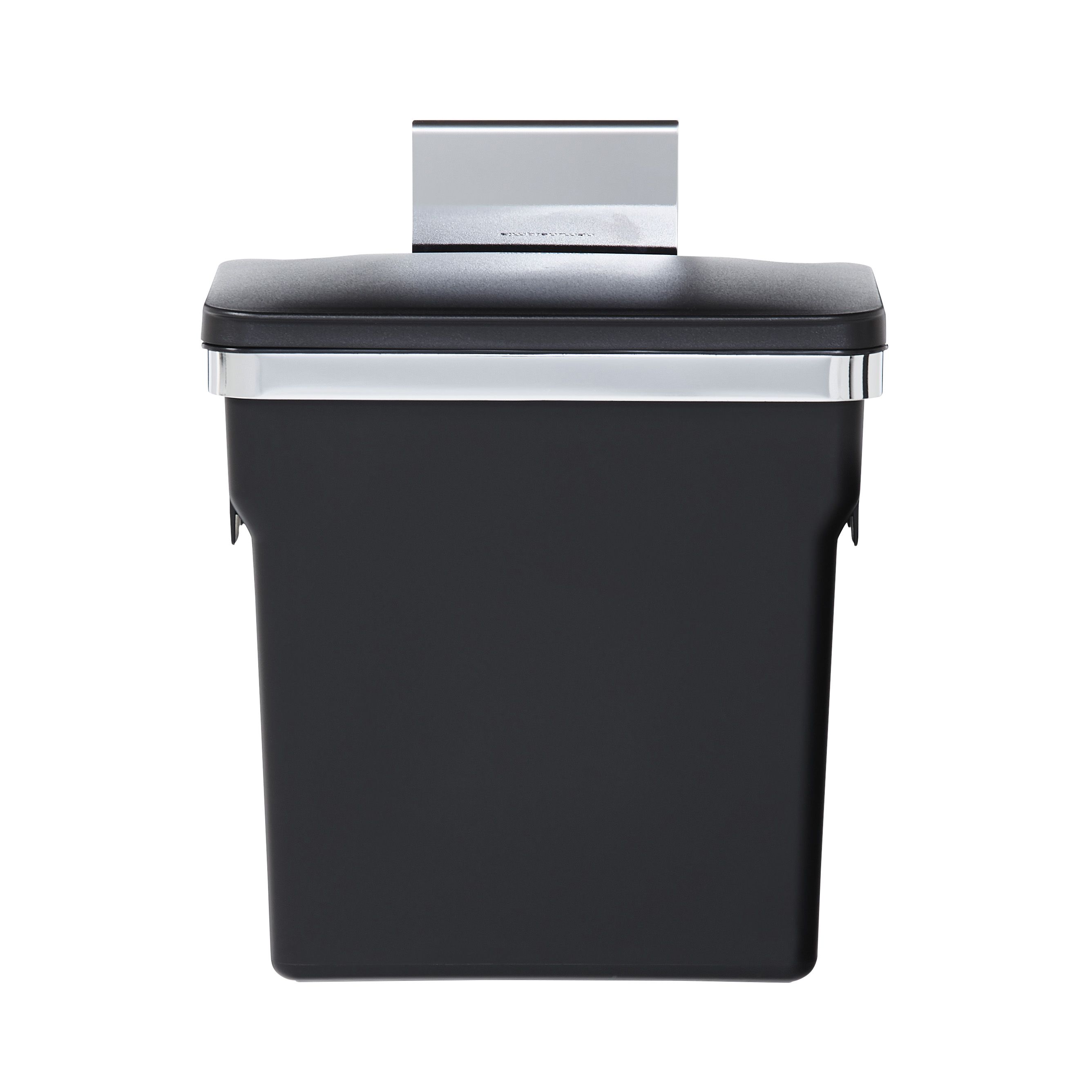 Simplehuman Black Plastic Built in rectangular bin | Departments | DIY ...