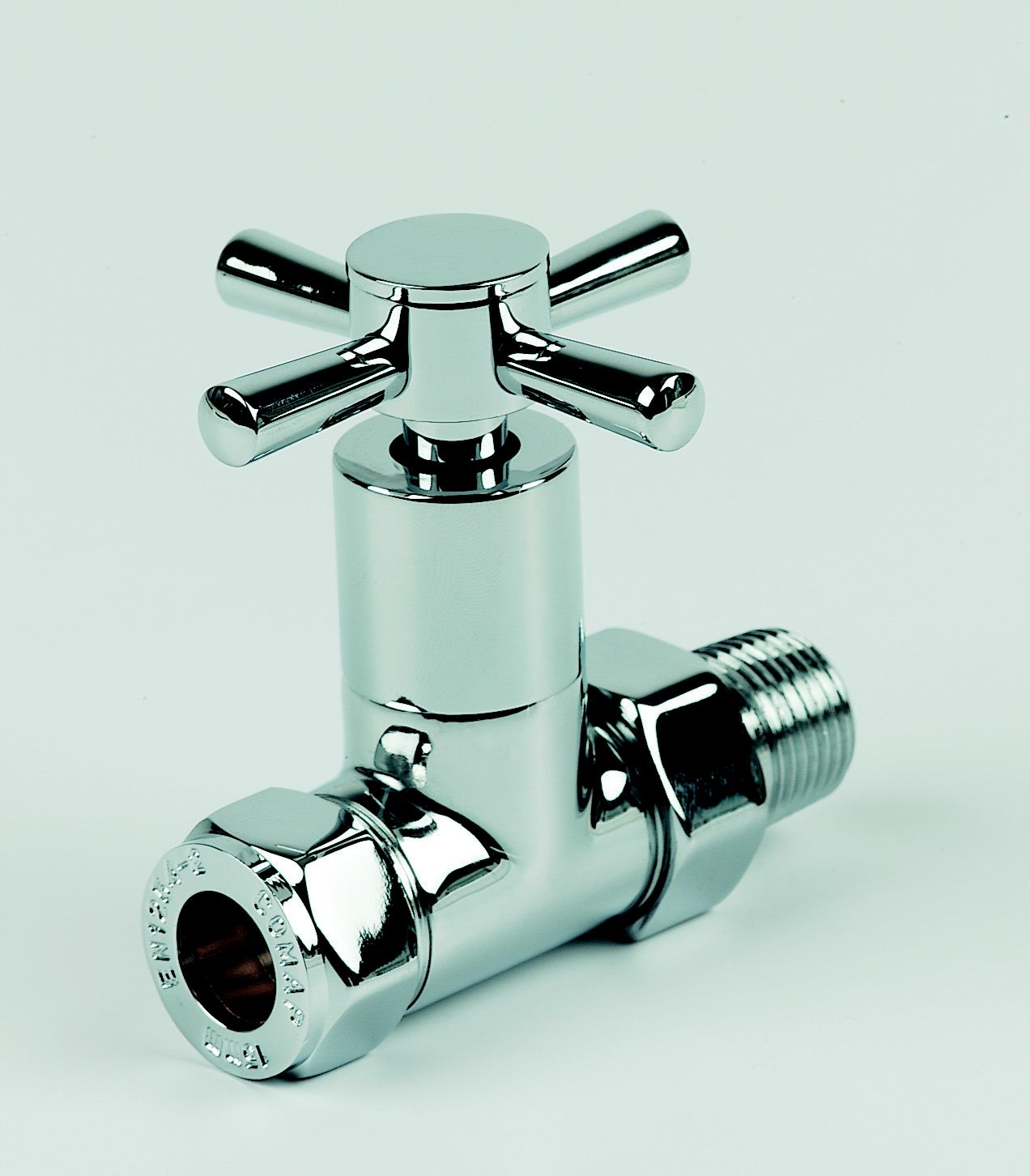 1806 Chrome effect Radiator valve | Tradepoint