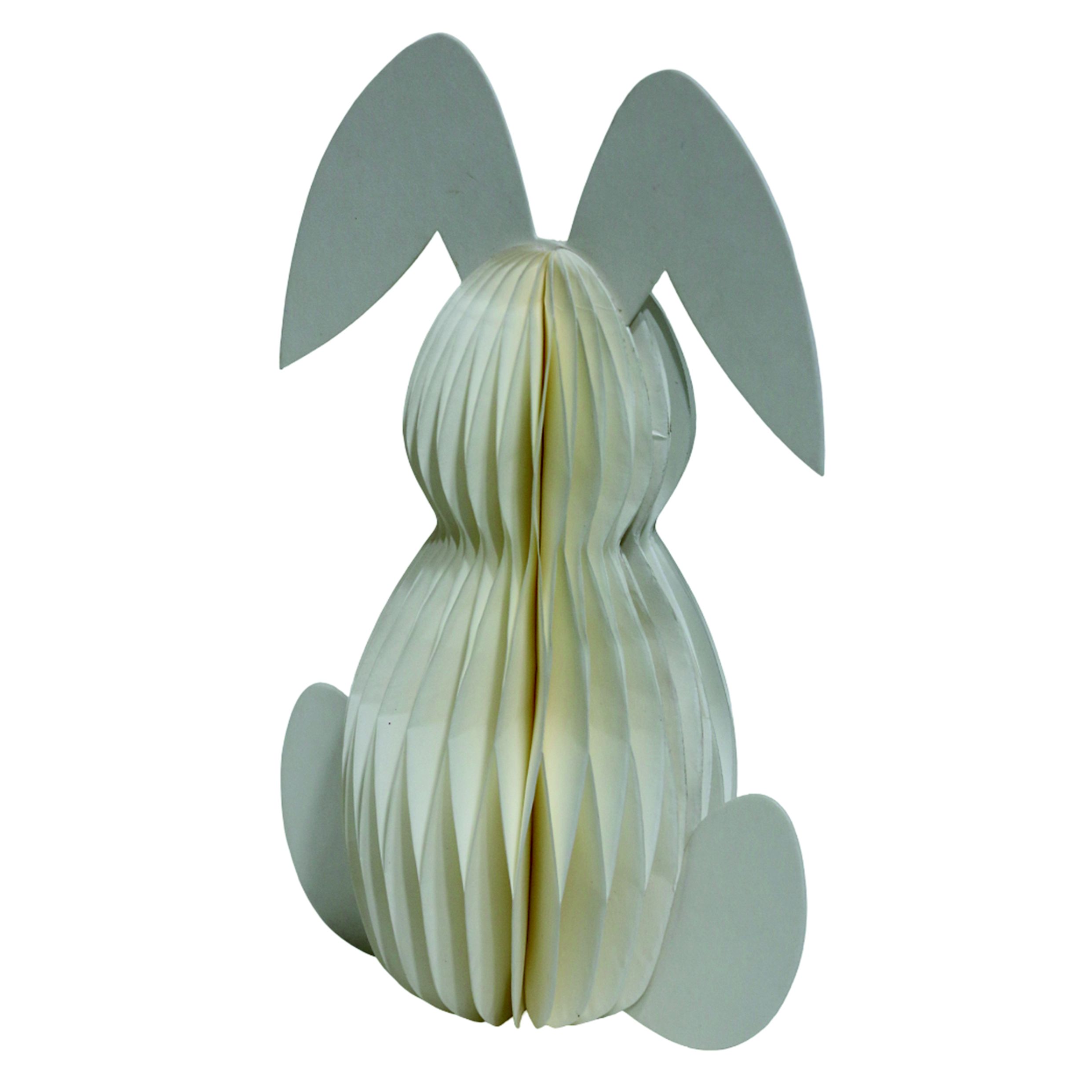 200mm White Paper Easter bunny Standing decoration