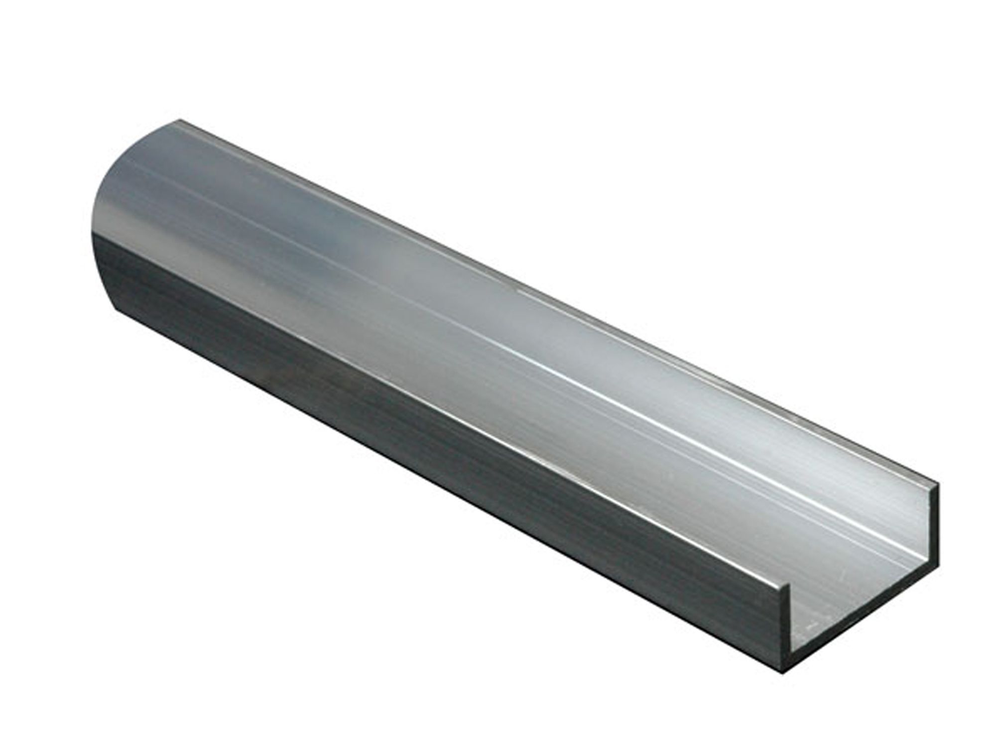 Aluminium U profile (H)10mm (W)20mm (L)2m | Departments | DIY at B&Q