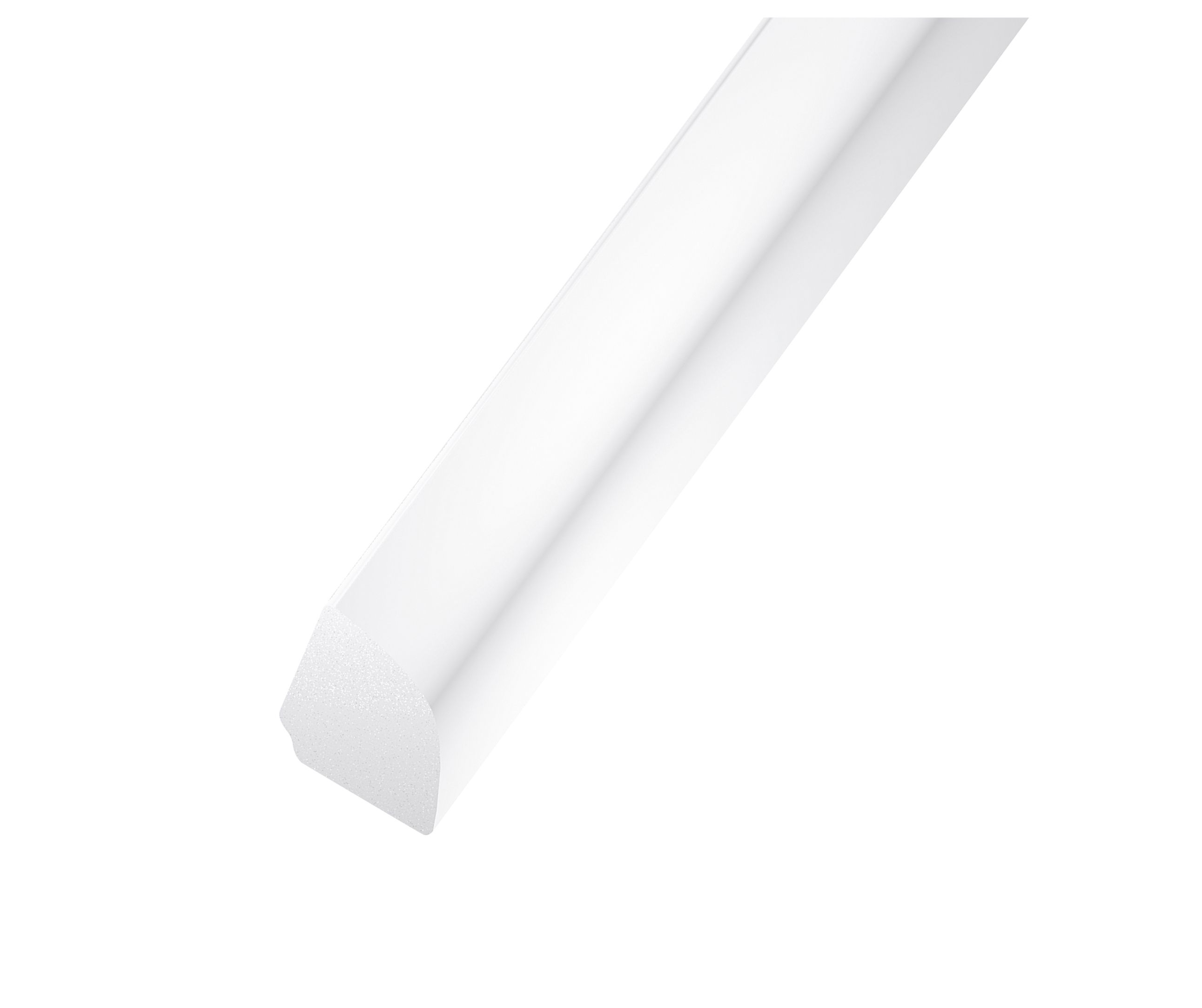 White PVC Quadrant (H)12mm (W)12mm (L)2.5m | Departments | DIY at B&Q