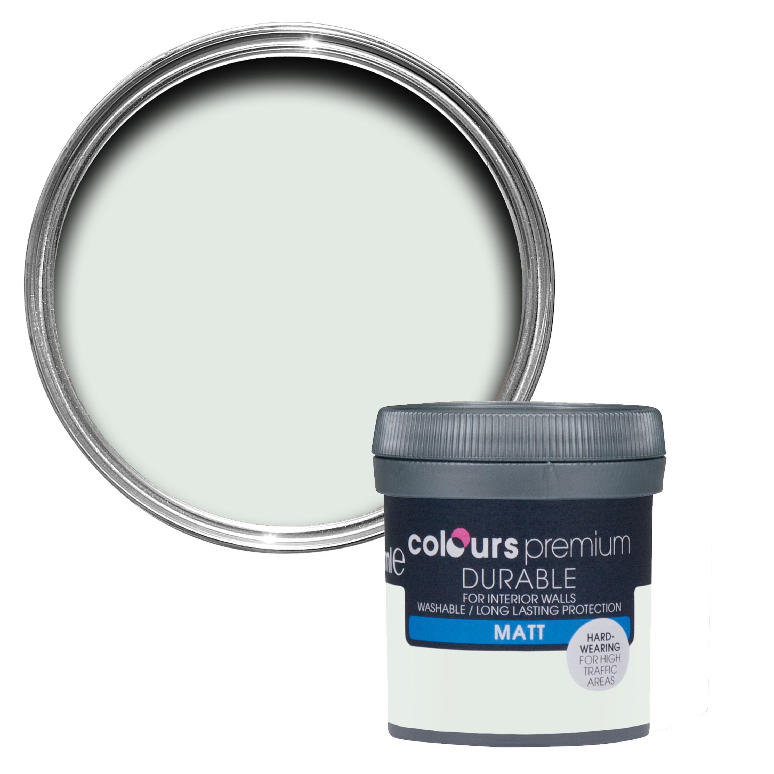 Colours Durable Mint secret Matt Emulsion paint 0.05L Tester pot ...
