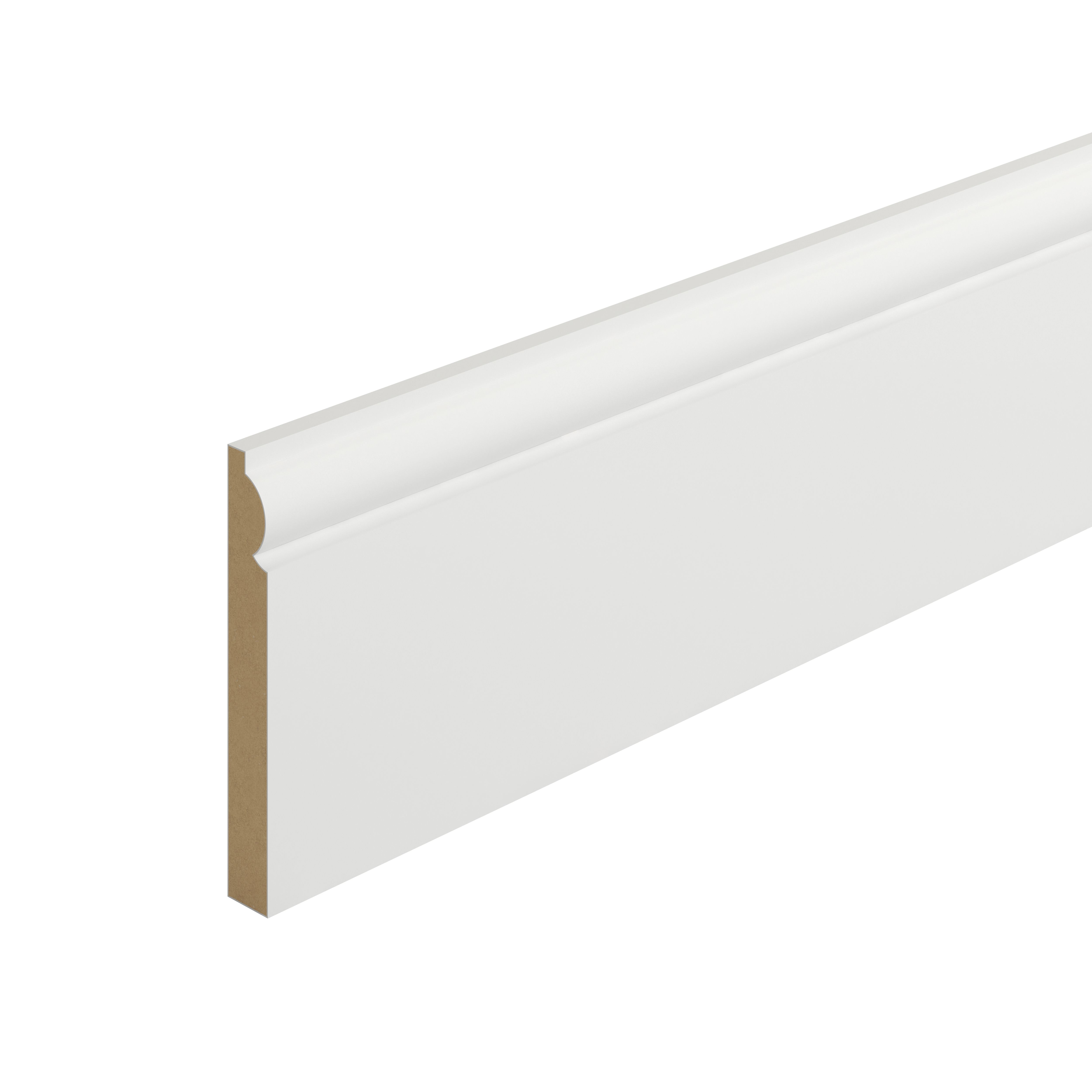 Torus Skirting (T)19.5mm (W)144mm (L)2400mm, Pack of 1 | Departments ...