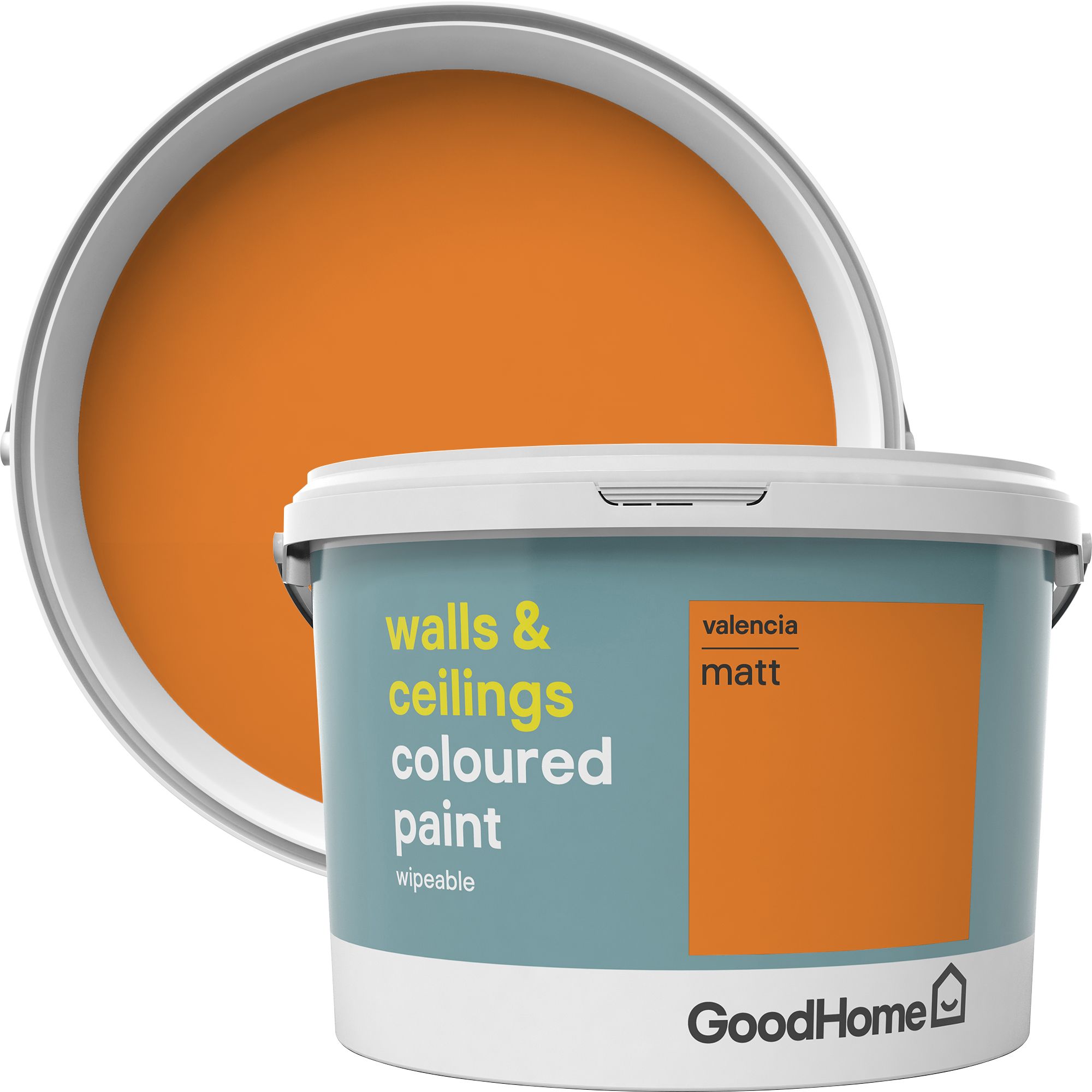 GoodHome Walls & ceilings Valencia Matt Emulsion paint, 2.5L ...