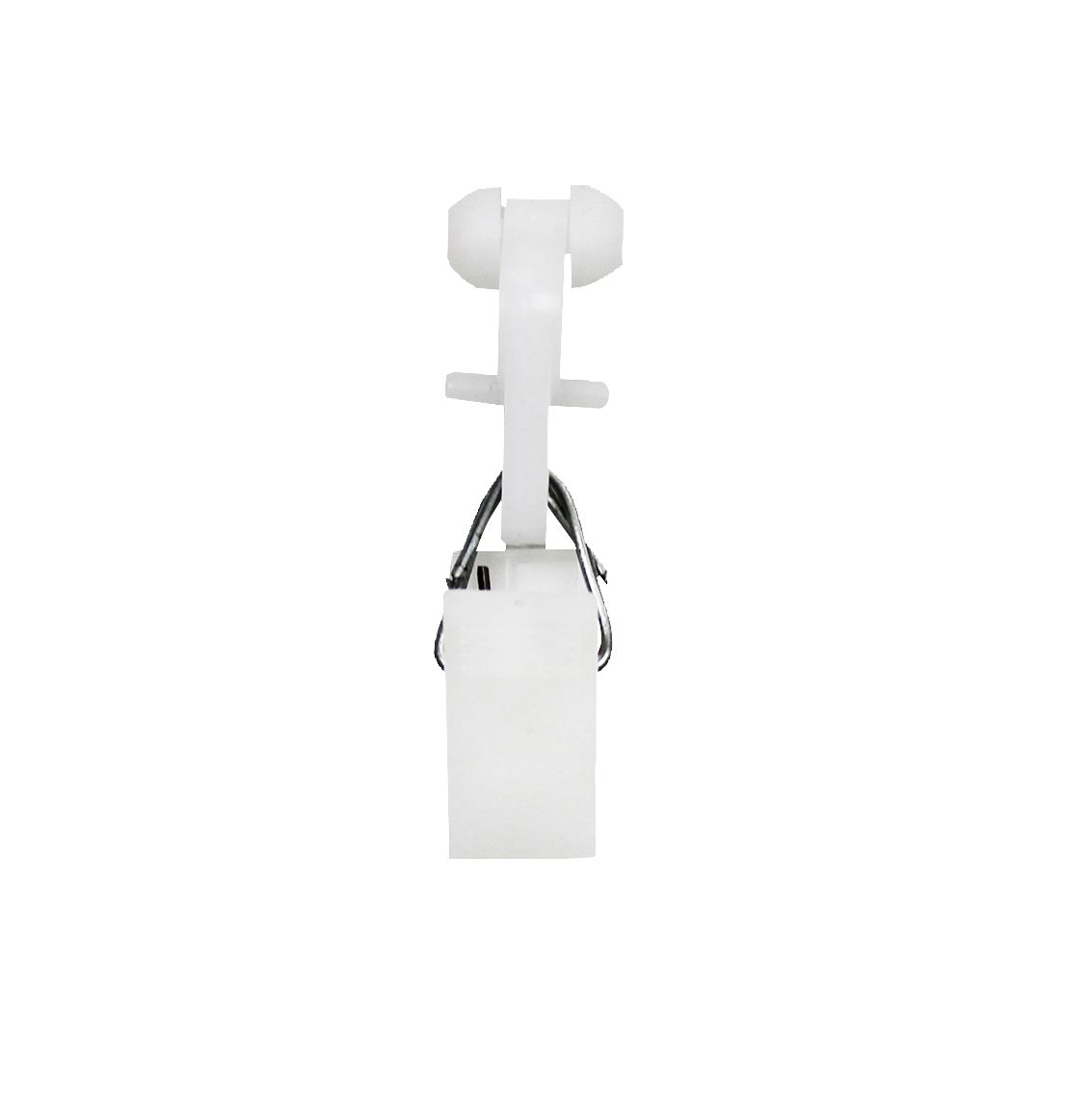 GoodHome Nisis White Plastic Sliding clip (L)44mm, Pack of 100 ...