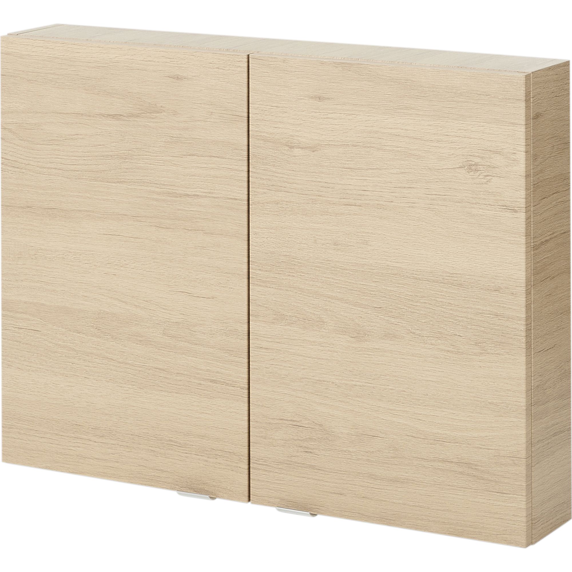 GoodHome Imandra Oak effect Double door Wall Cabinet (W)800mm (H)600mm ...