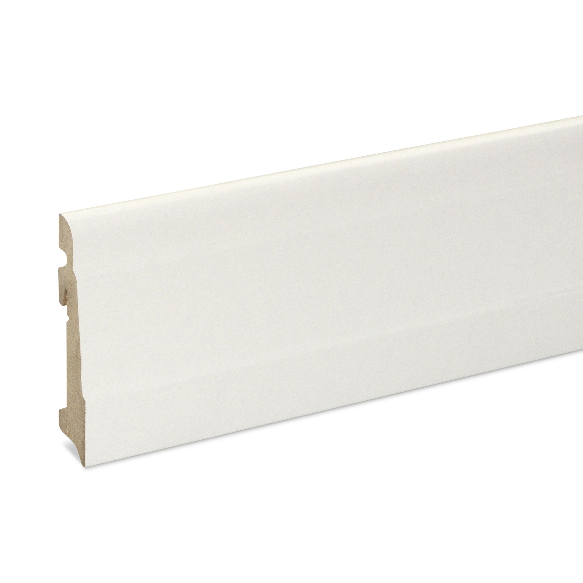 White MDF Skirting board (L)2.2m (W)100mm (T)19mm | Departments | DIY ...
