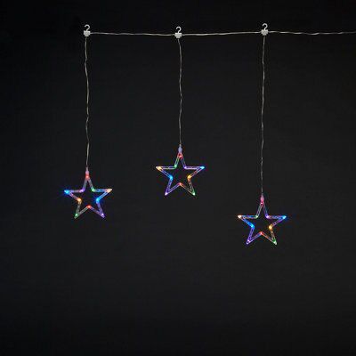 3 Multicolour LED Star Window light | Departments | DIY at B&Q