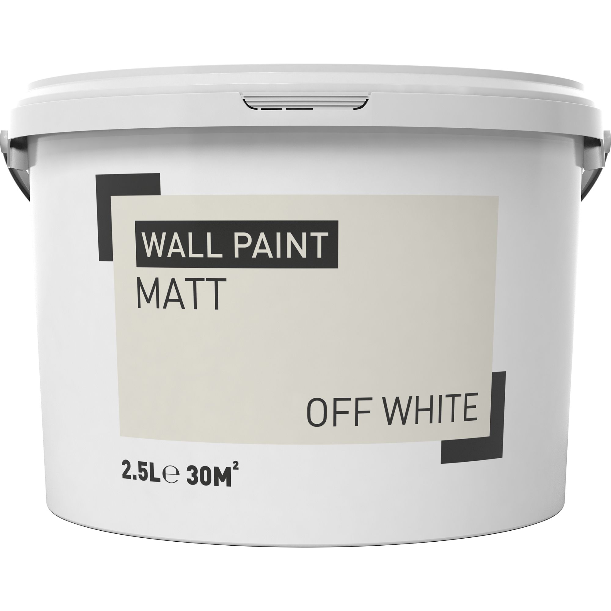 Off white Matt Emulsion paint 2.5L | Departments | DIY at B&Q