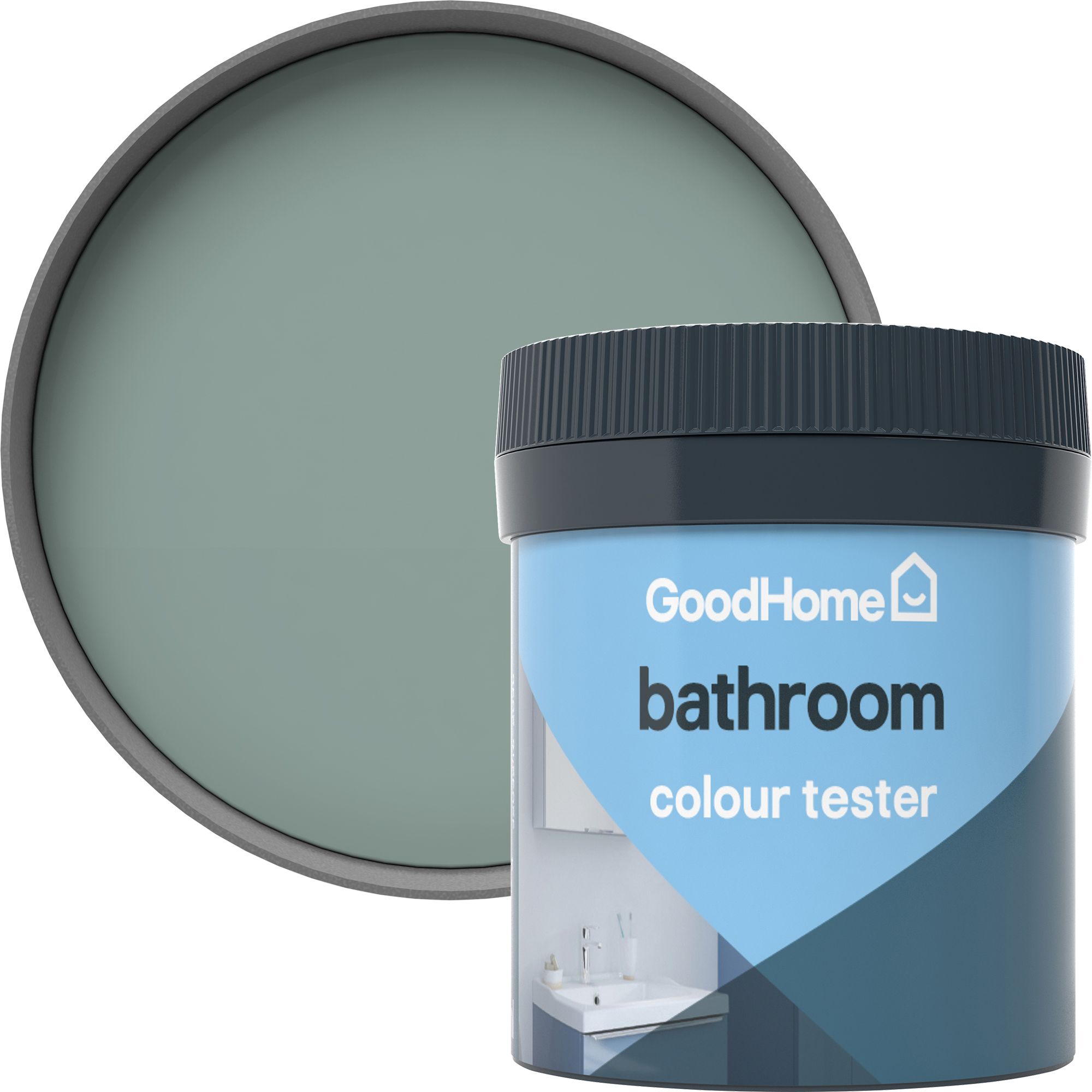 GoodHome Bathroom Kilkenny Soft sheen Emulsion paint 0.05L Tester pot ...