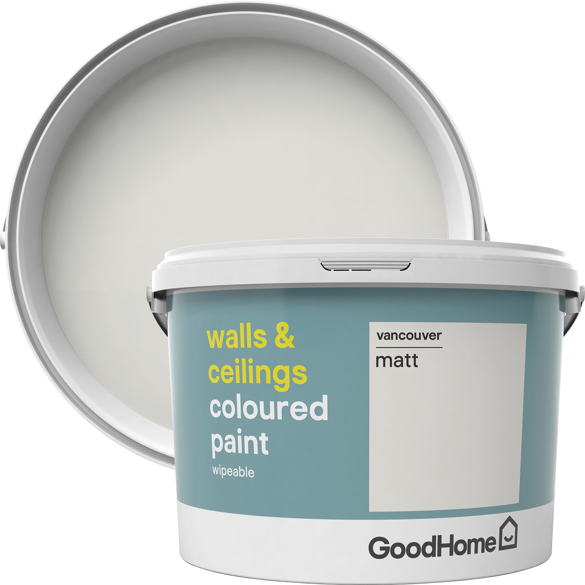 GoodHome Walls & ceilings Vancouver Matt Emulsion paint 2.5L ...