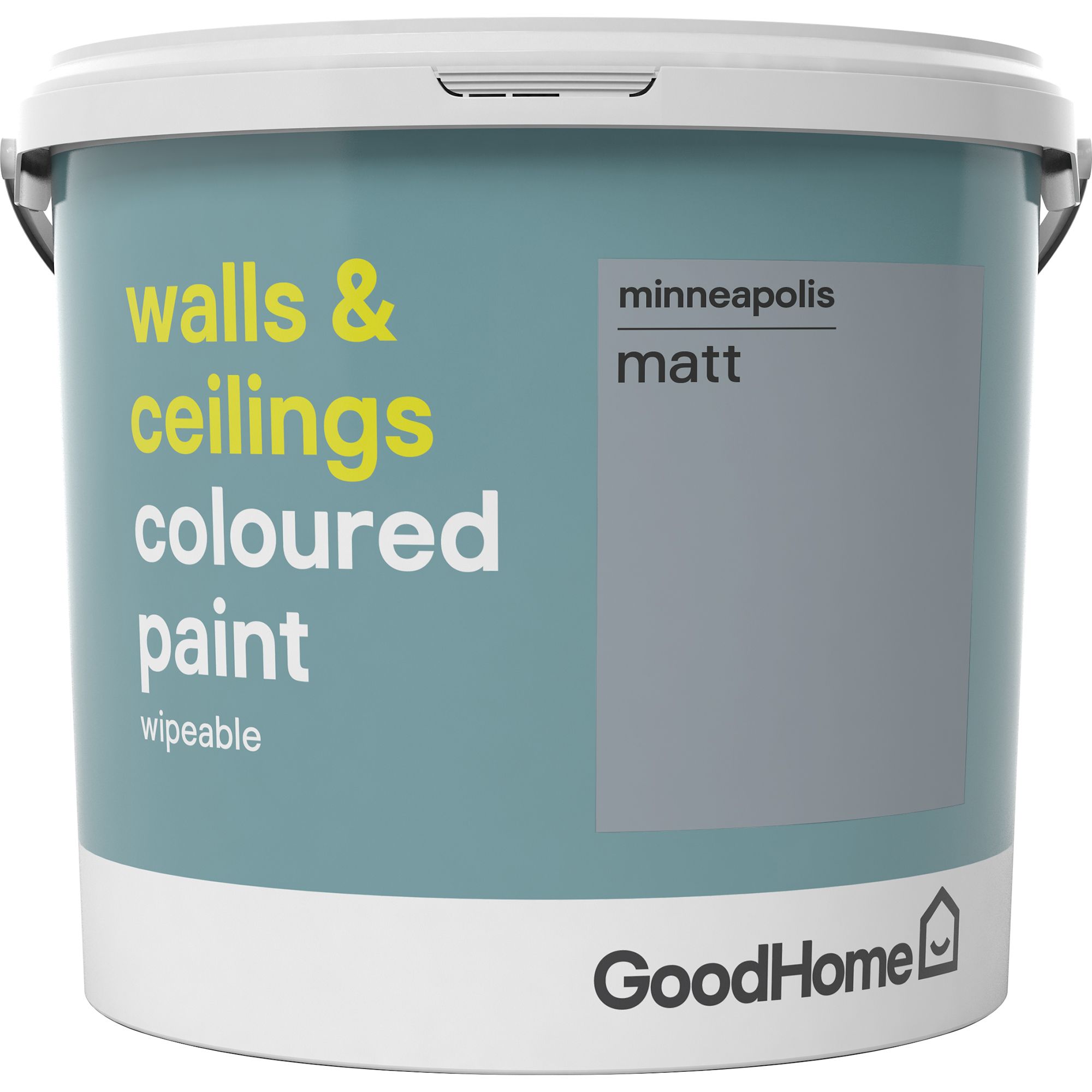 GoodHome Walls & ceilings Minneapolis Matt Emulsion paint, 5L ...