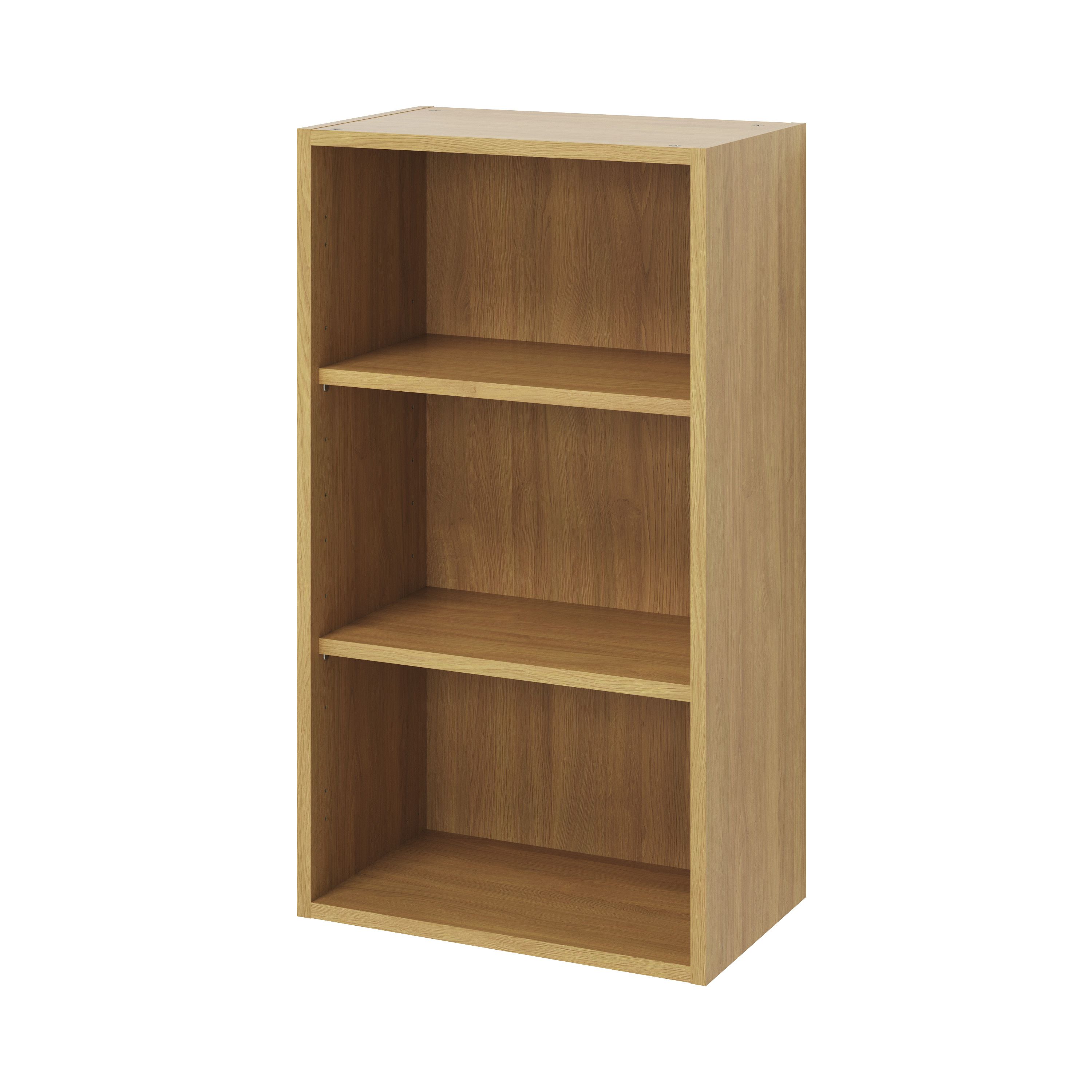 GoodHome Caraway Oak effect Tall Wall cabinet, (W)500mm | Departments ...