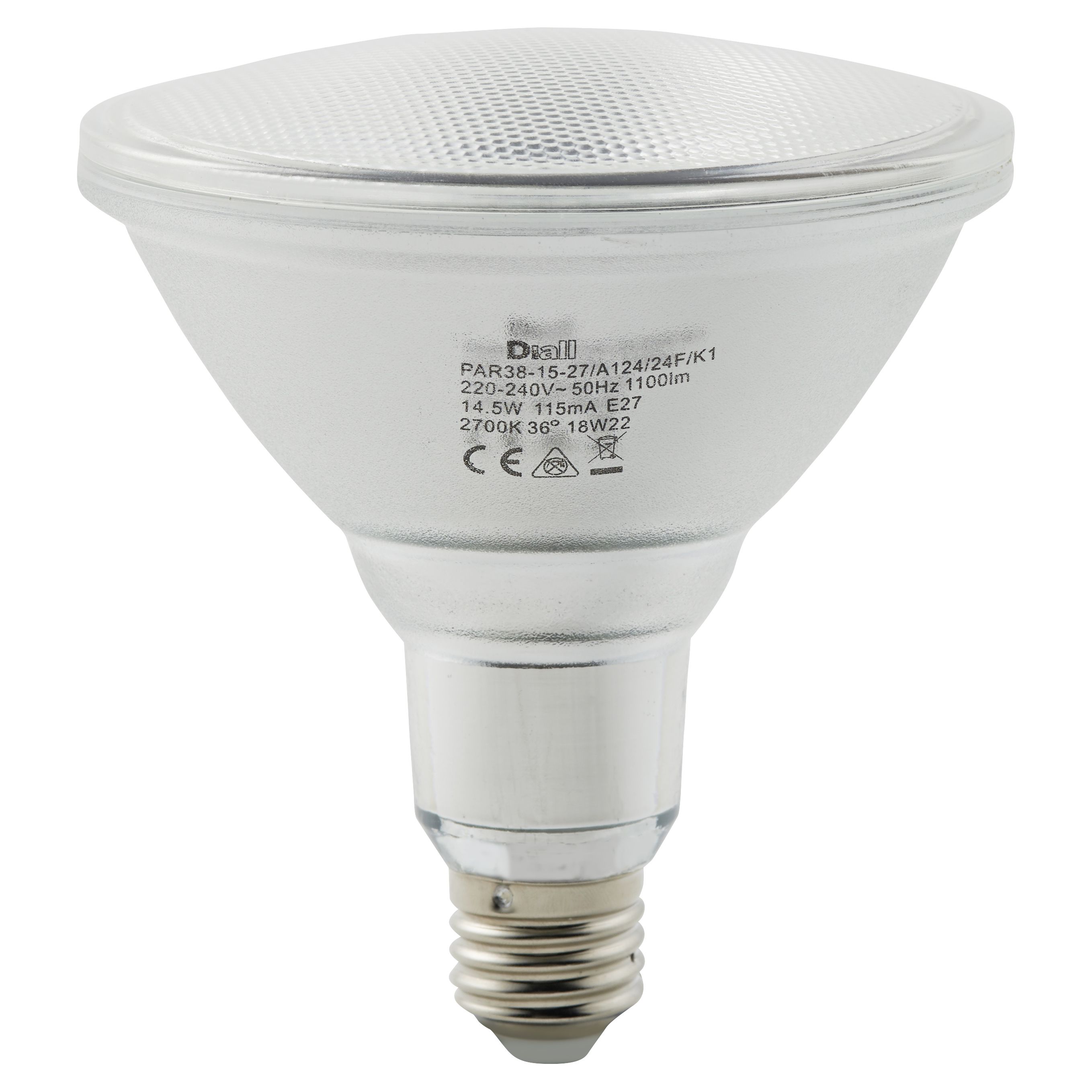 Diall E27 15W 1100lm Reflector Warm white LED Light bulb | Departments ...