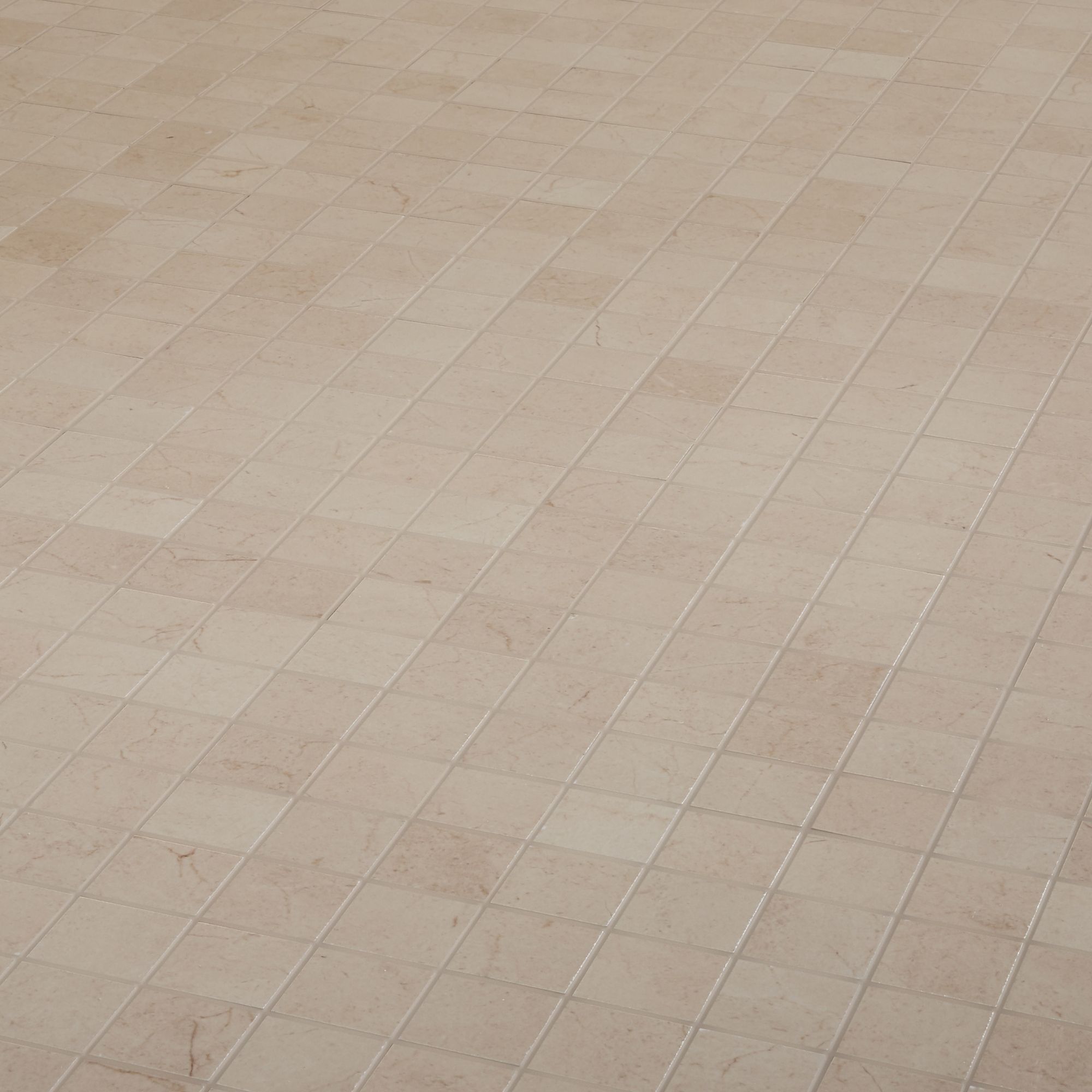 Elegance Beige Gloss Marble Effect Ceramic Mosaic Tile L 300mm W