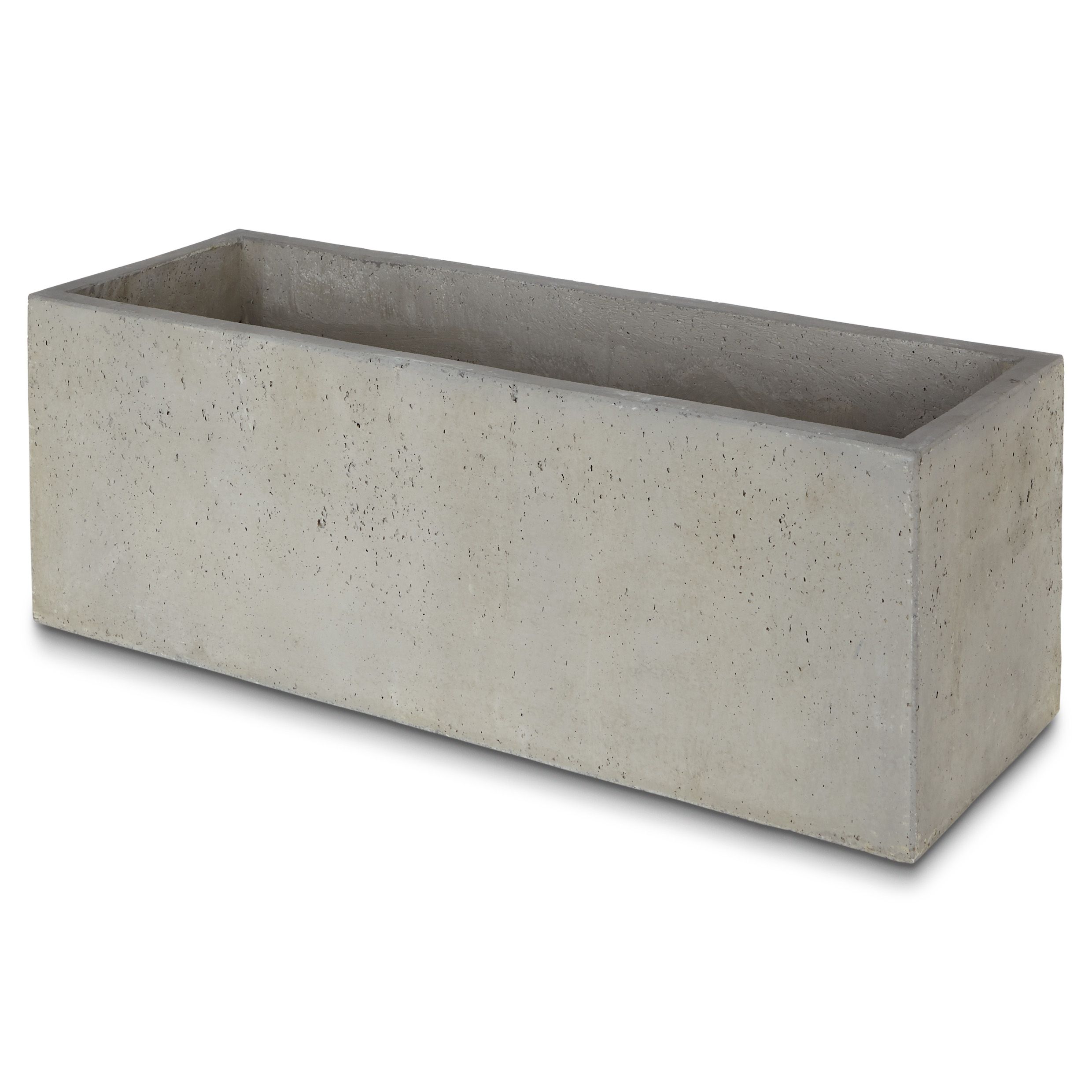 Hoa Rectangular Light grey Trough (H)280mm (L)800mm | Departments | DIY ...