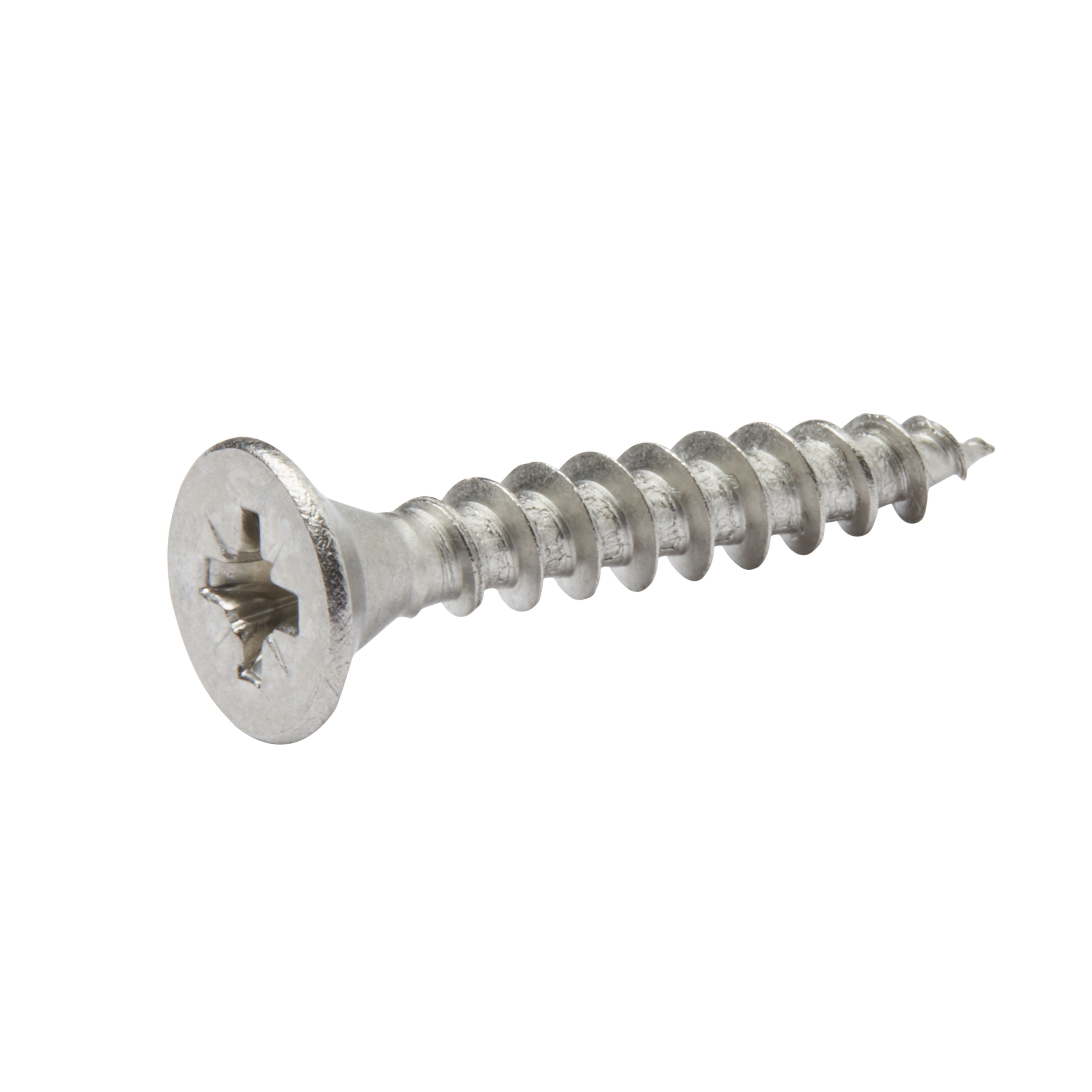Diall Stainless steel Wood screw (Dia)5mm (L)30mm, Pack of 20 ...