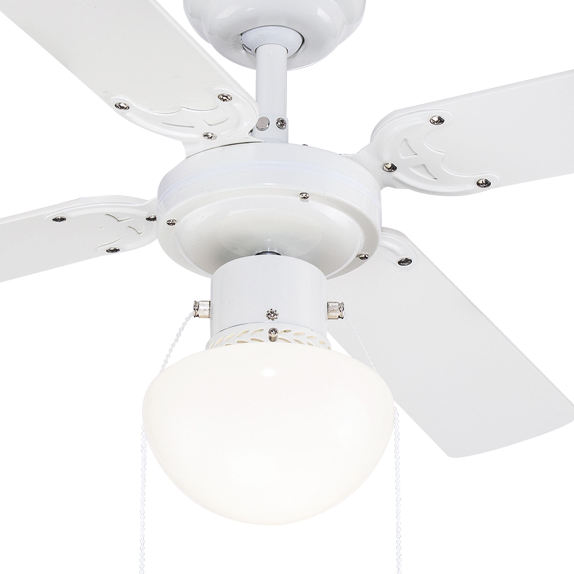 Traditional Matt White Ceiling fan light | Departments | DIY at B&Q