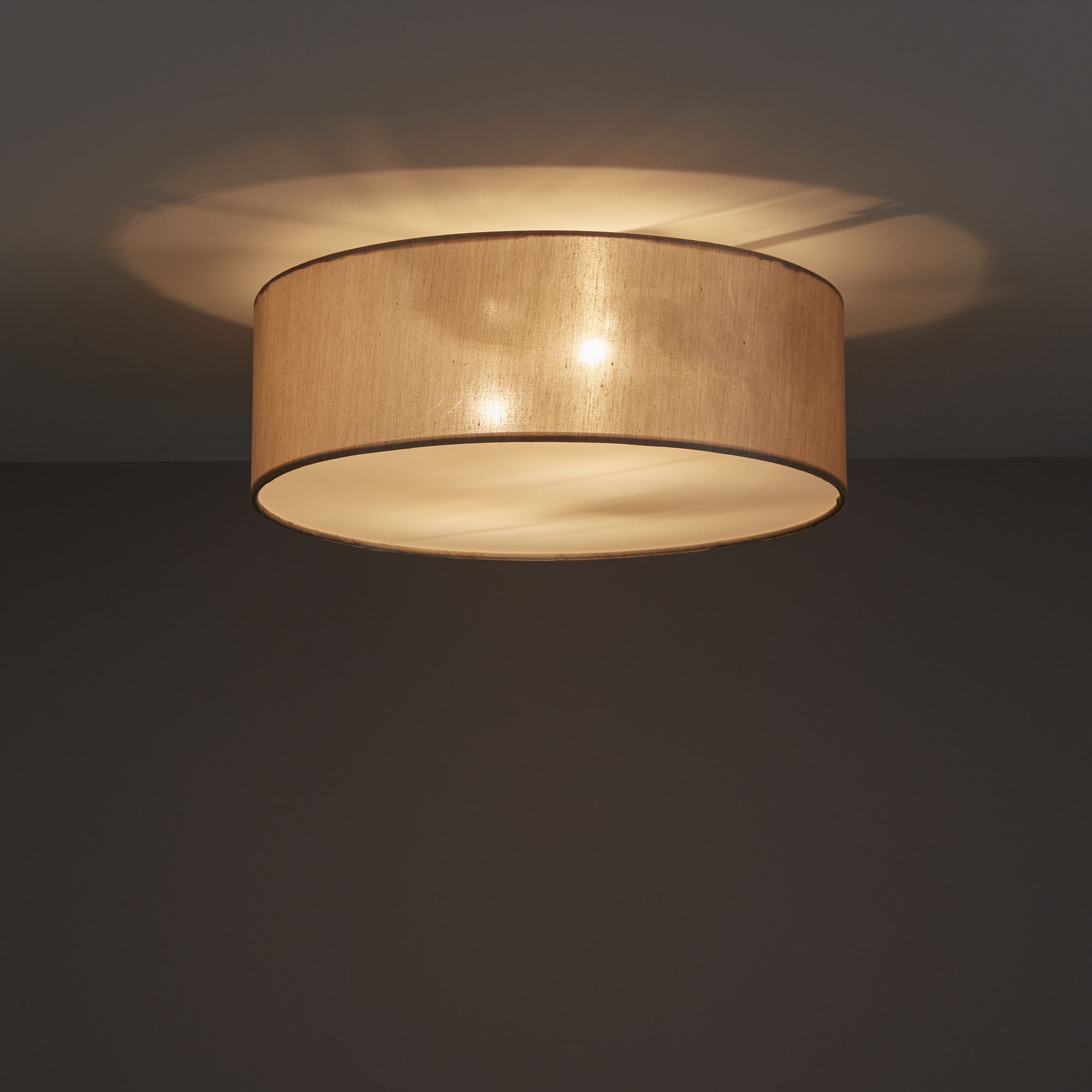 Beige 2 Lamp Ceiling light | Departments | DIY at B&Q