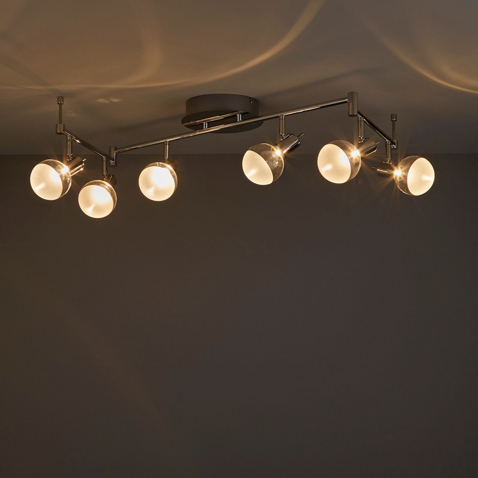 Panacea Chrome effect 6 Lamp Spotlight | Departments | DIY at B&Q