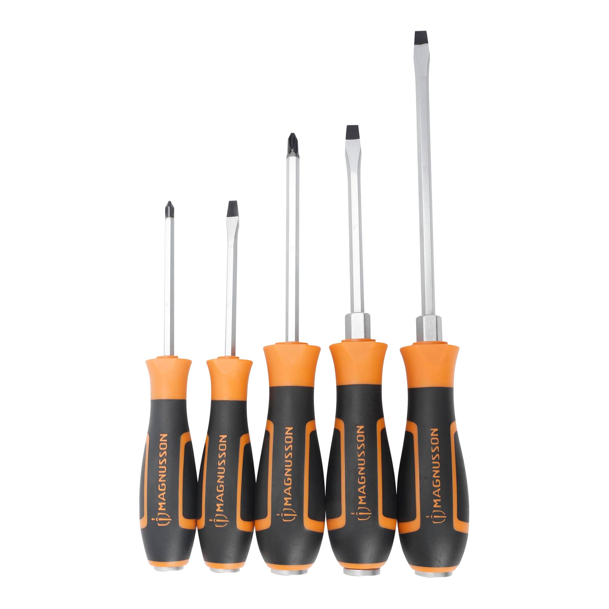 Magnusson 5 Piece Mixed Screwdriver set | Departments | DIY at B&Q