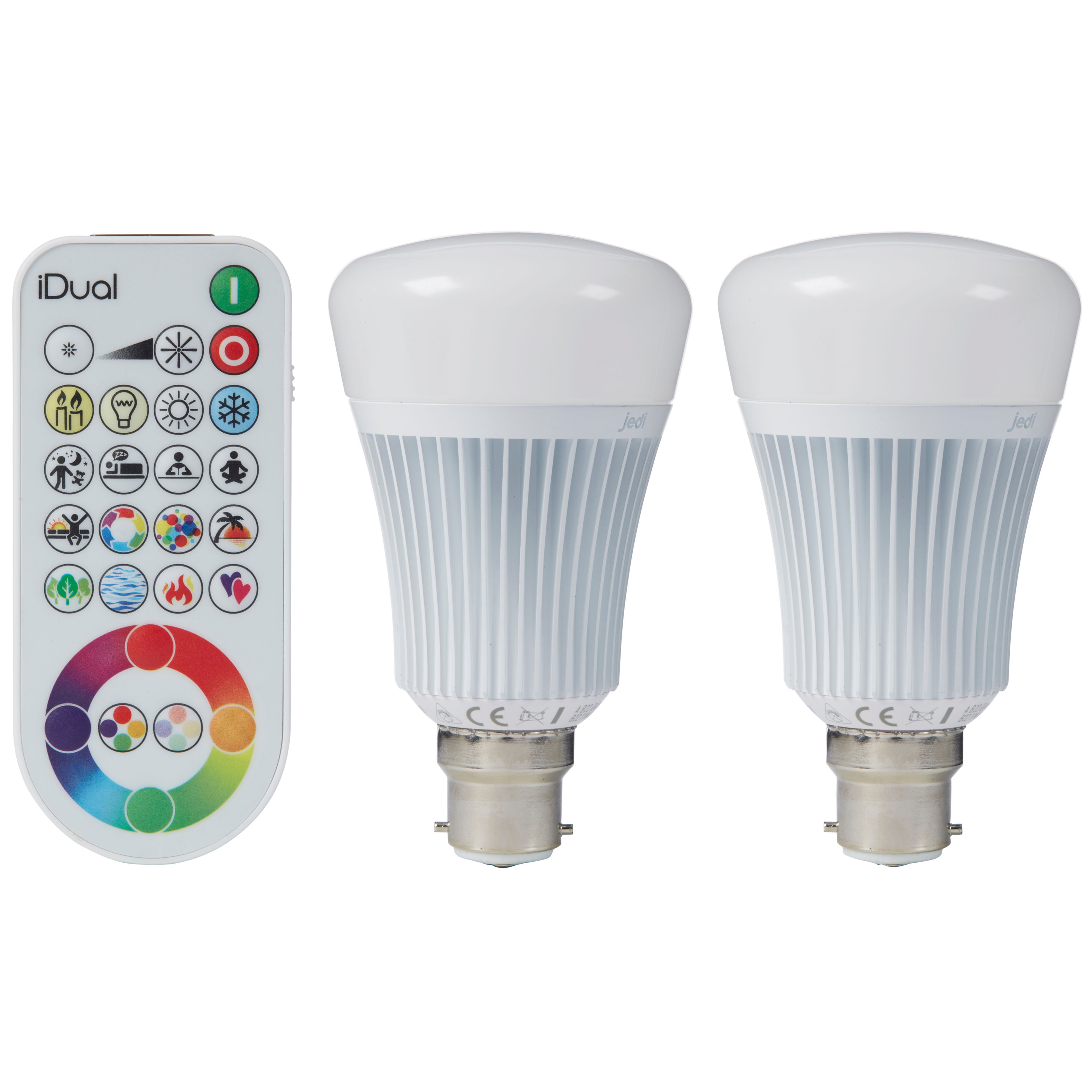 iDual B22 806lm LED Dimmable GLS Light bulb, Pack of 2 | Departments ...