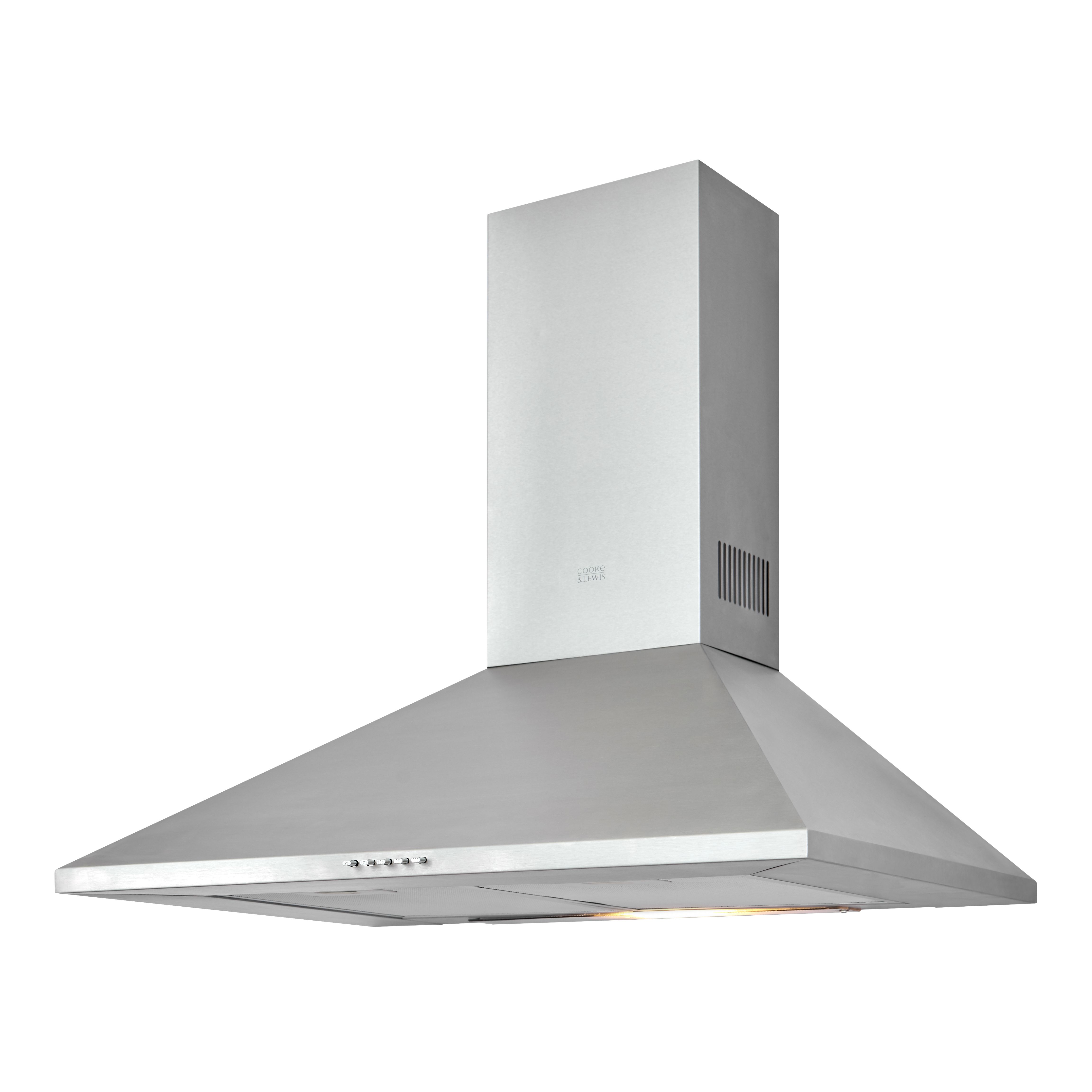 Cooke & Lewis CLCHS70 Inox Stainless steel Chimney Cooker hood, (W)70cm ...