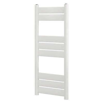 Blyss Ellesmere 368W Electric White Towel warmer (H)974mm (W)450mm ...