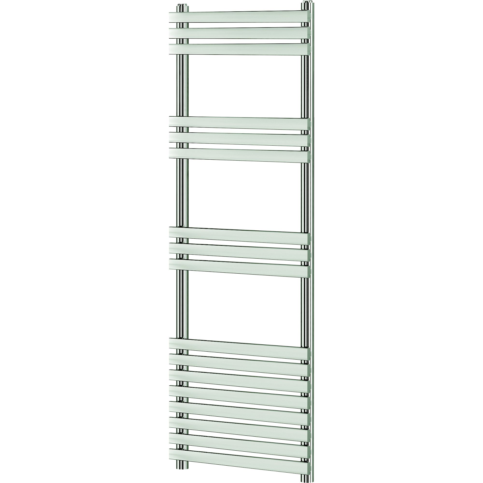 Blyss Chrome Flat Ladder Towel Radiator (H)700mm (W)400mm | Departments ...