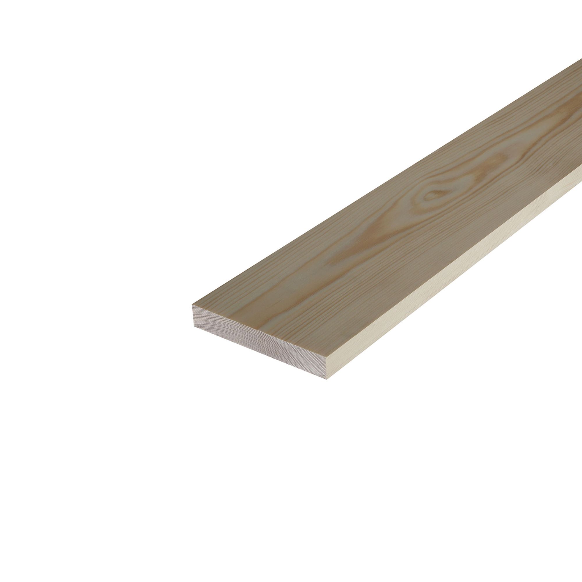 Smooth Square edge Pine Stripwood (L)2.4m (W)92mm (T)21mm | Departments ...