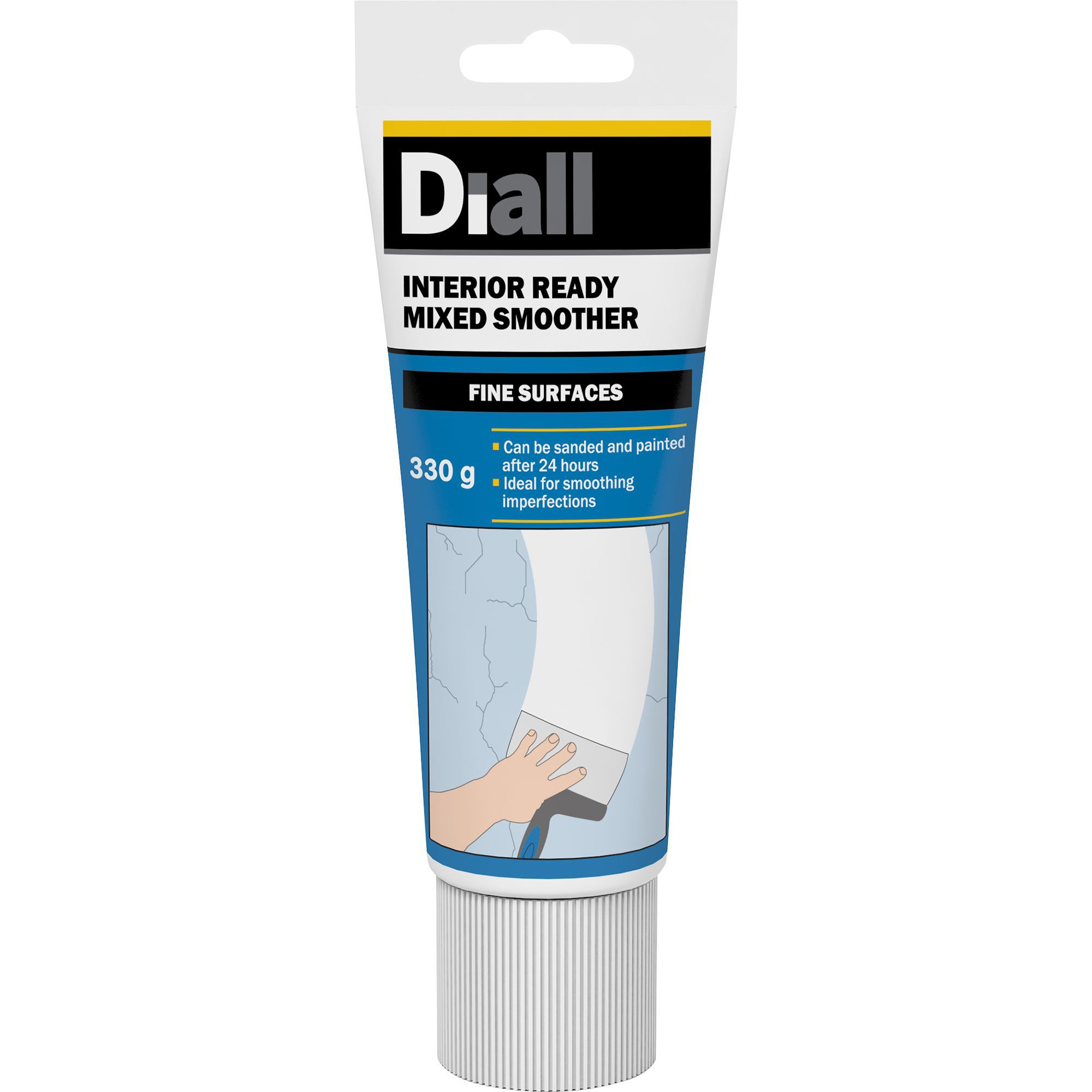 Diall Fine finish Ready mixed Smoothover finishing plaster 0.33kg ...