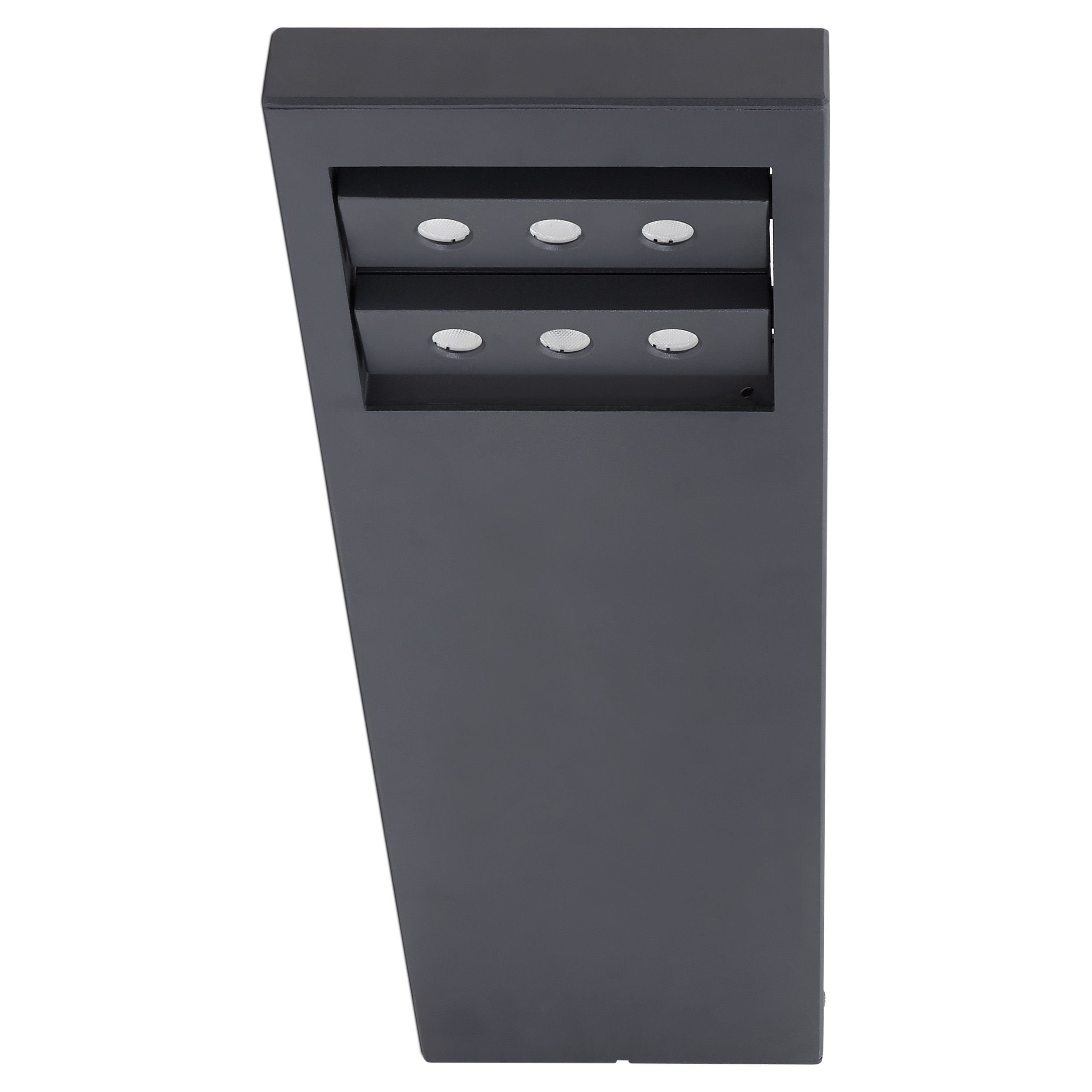 Blooma Noatak Matt Charcoal grey Mains-powered LED Post light ...