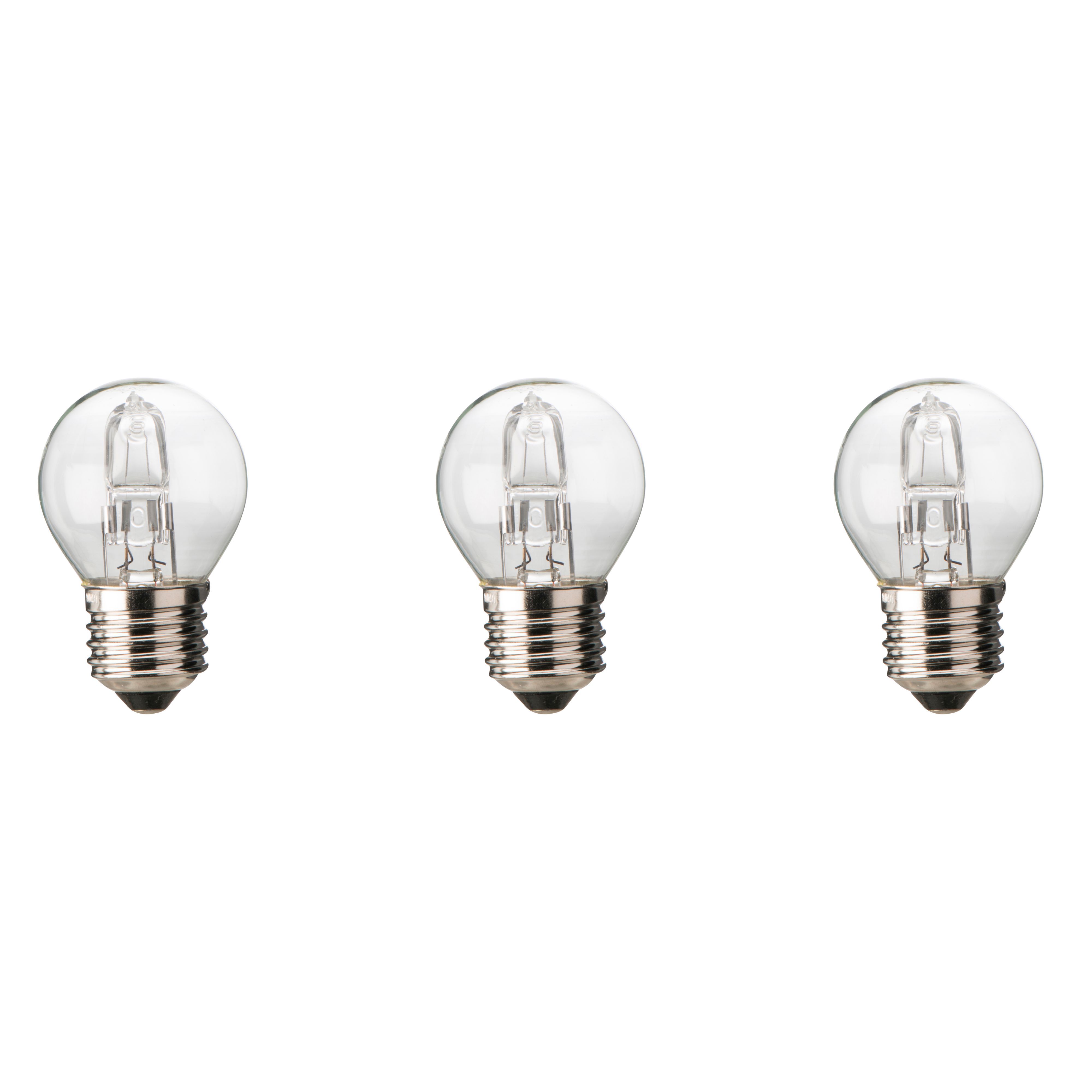 Diall E27 46W Halogen Dimmable Ball Light bulb, Pack of 3 | Departments ... Diall E27 46W Halogen Dimmable Ball Light bulb, Pack of 3 | Departments ...