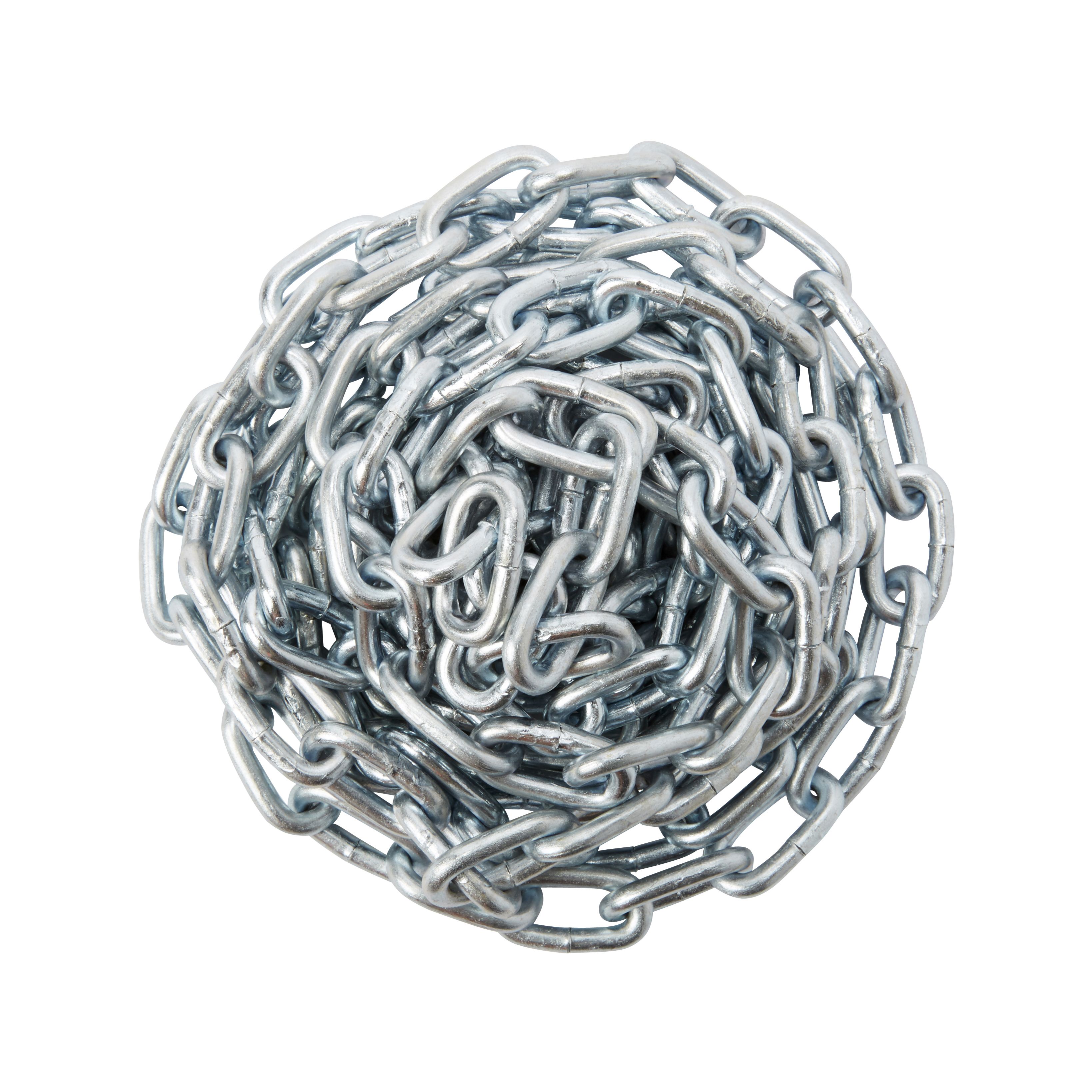 Diall Zinc-plated Steel Welded Chain, (L)2.5 (Dia)2.5mm | Departments ...