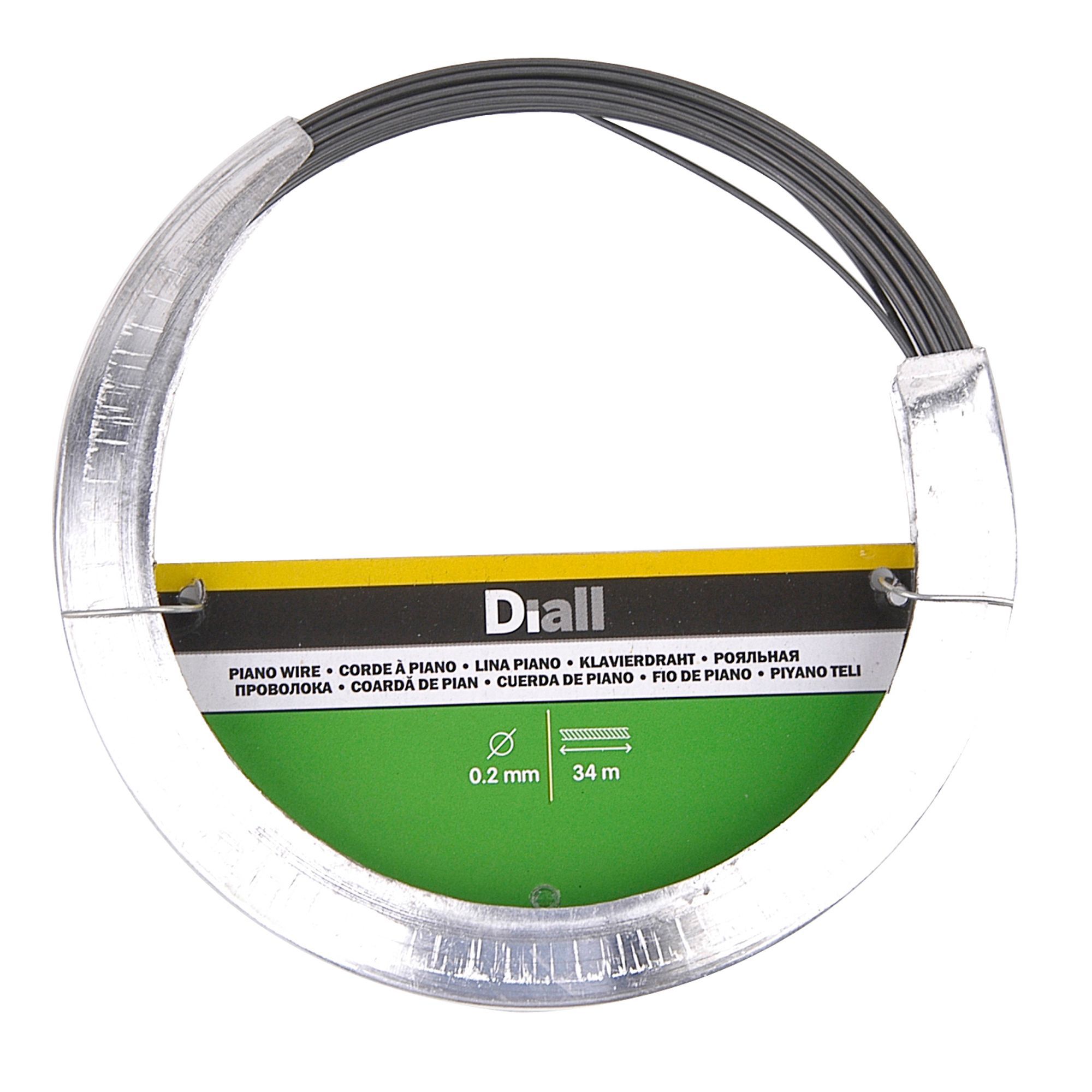 Diall Steel Piano wire 0.2mm x 34m | Departments | DIY at B&Q