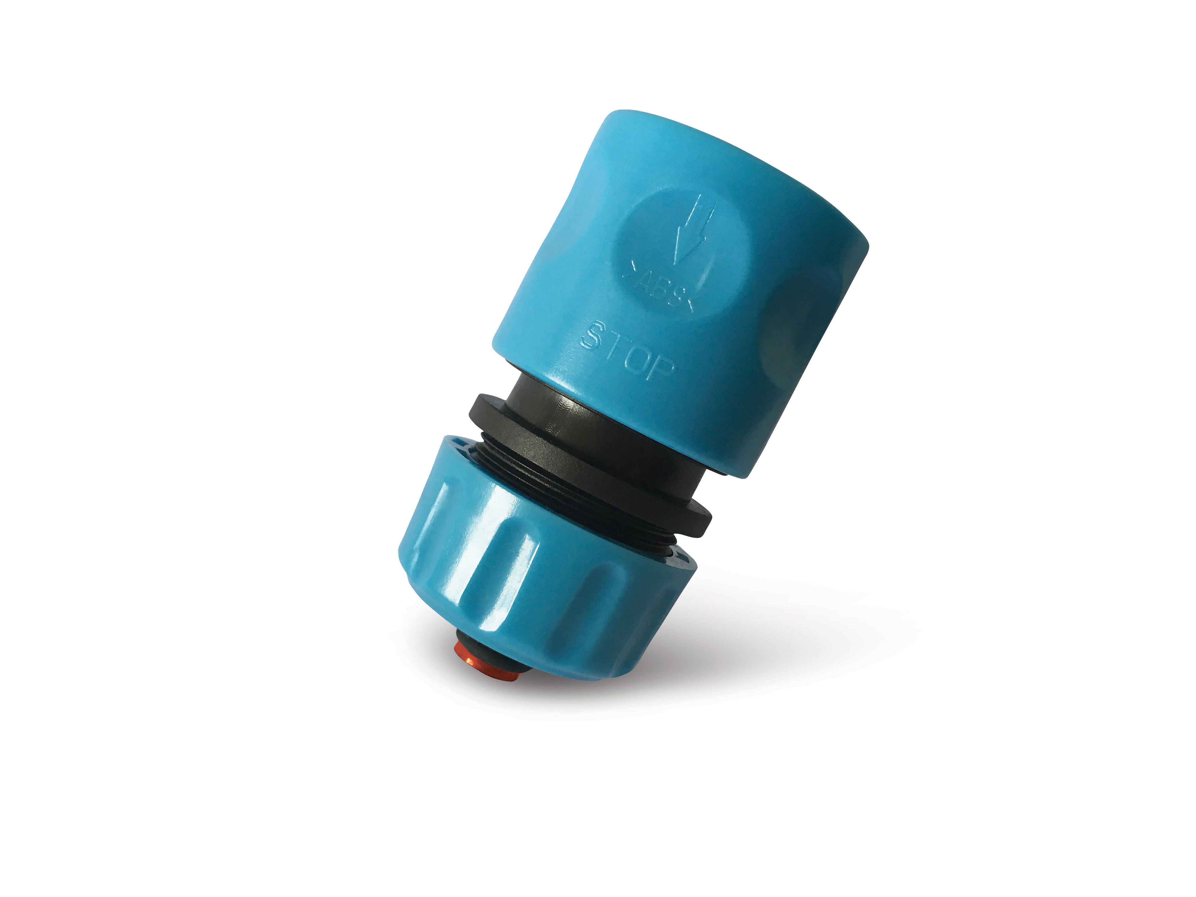 Aquastop Black & blue Hose pipe connector | Departments | DIY at B&Q