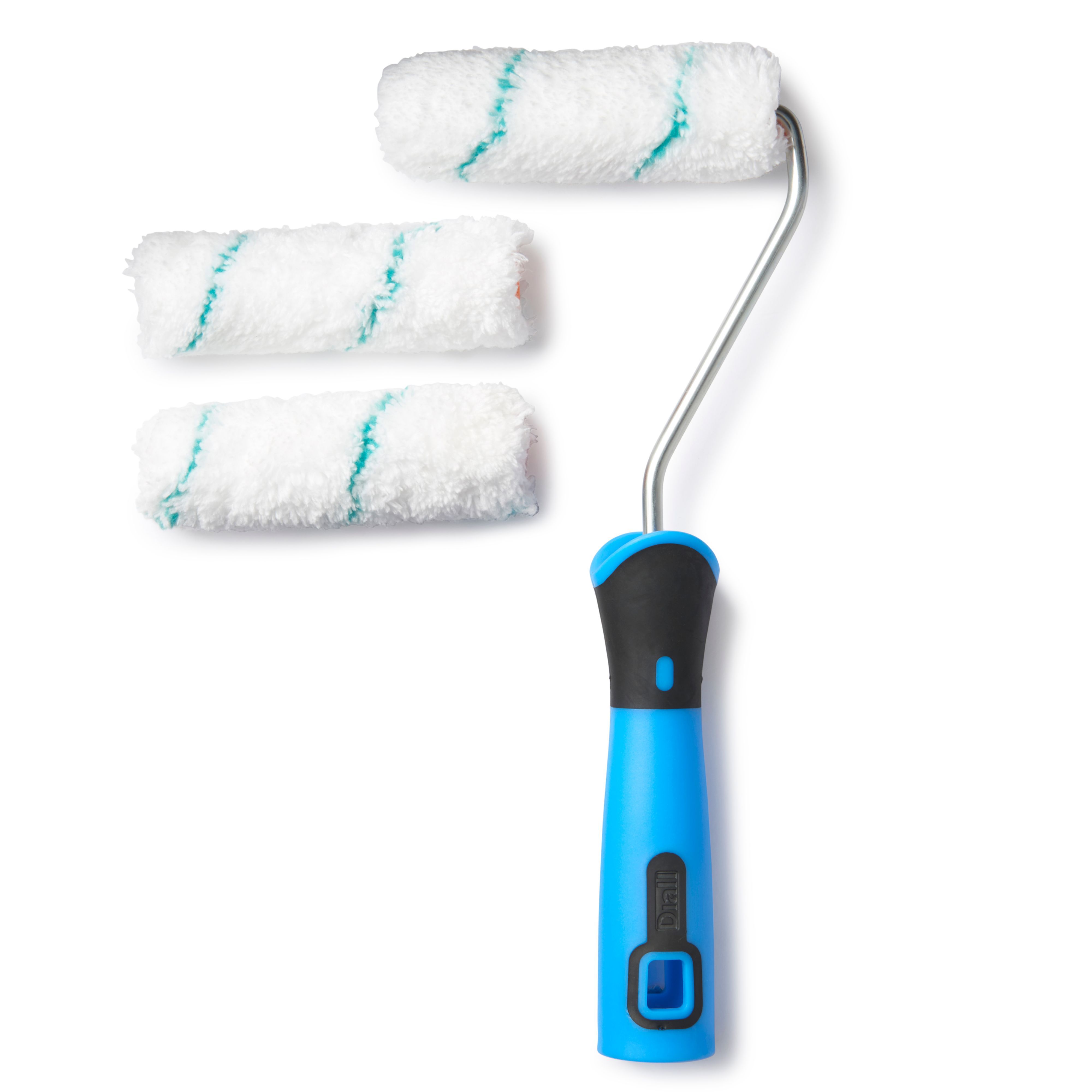 Diall 4" Microfibre Mini Roller set, Pack of 4 | Departments | DIY at B&Q