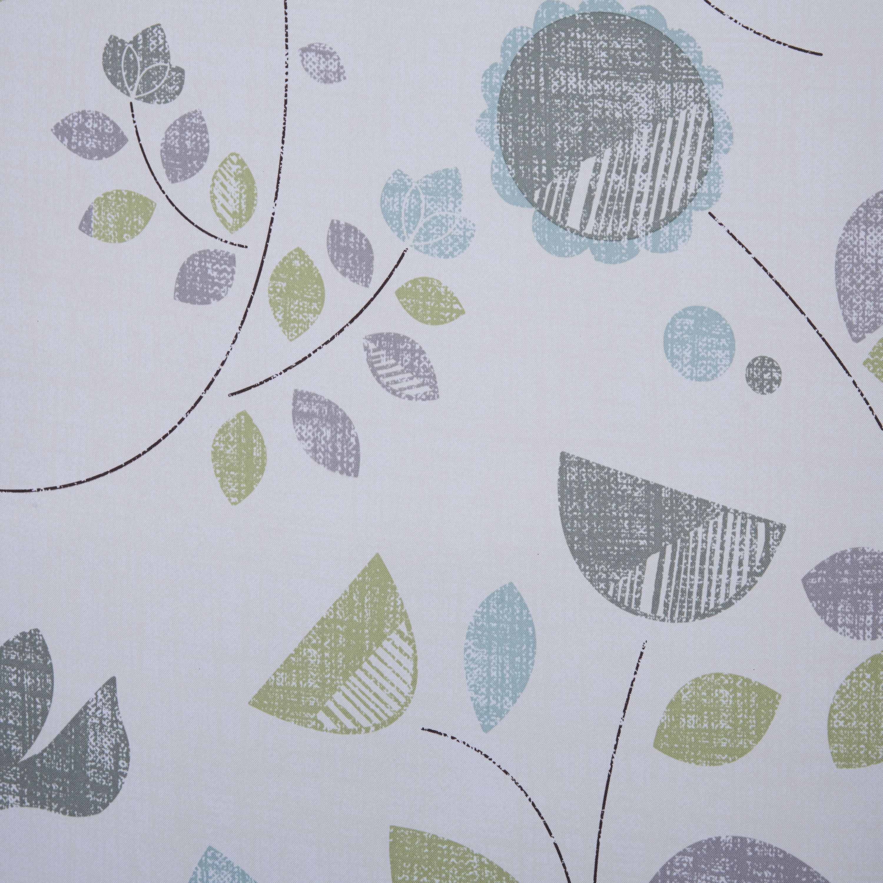 Colours Boreas Corded Green & white Blackout roller blind (L)195 cm (W ...