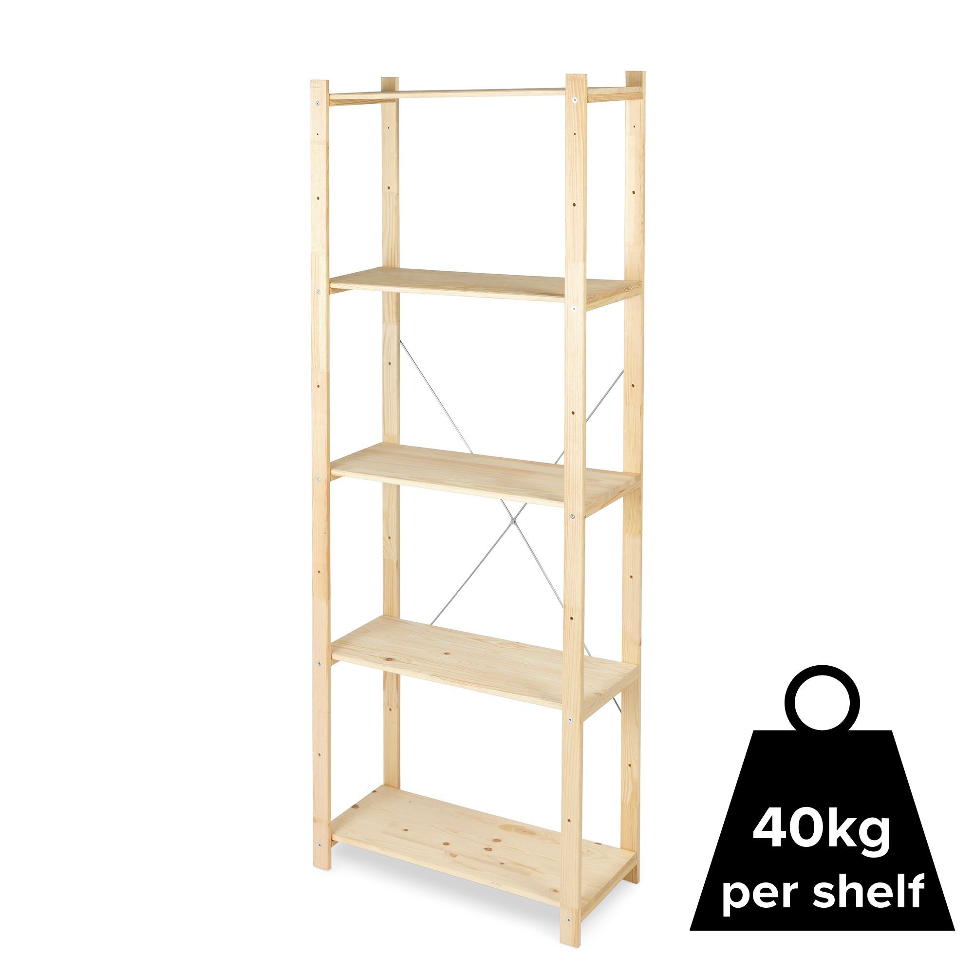 Form Symbios 5 shelf Wood Shelf unit | Departments | DIY at B&Q