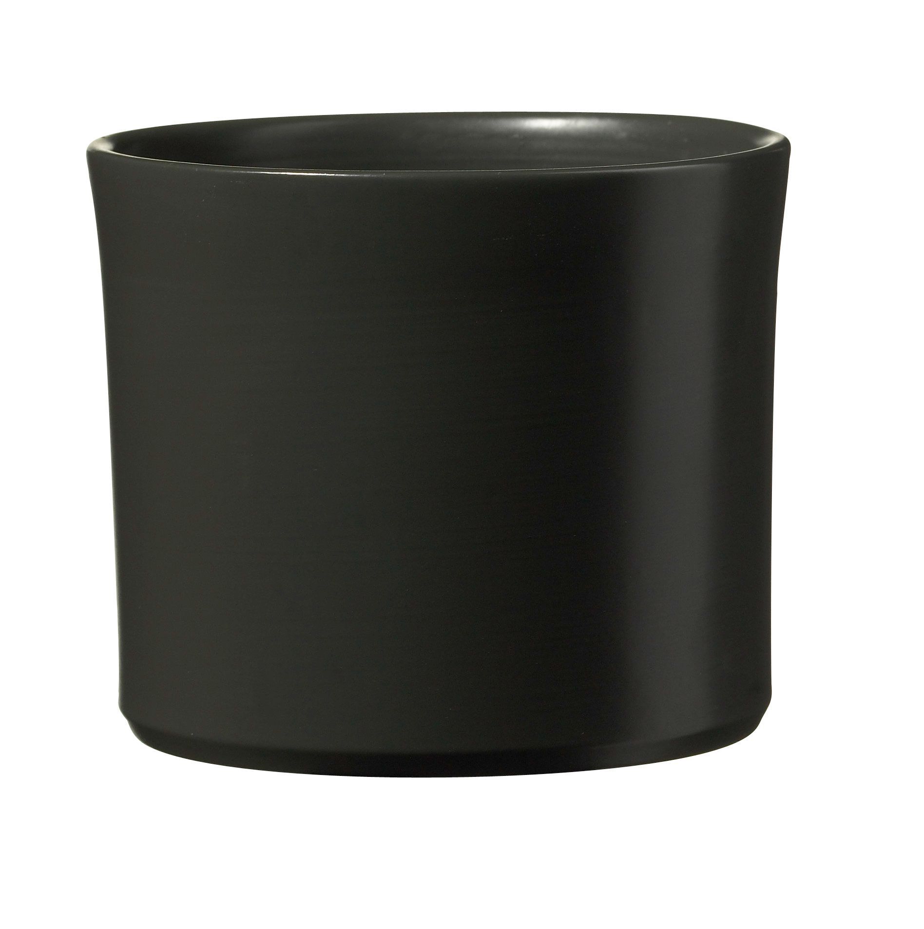 Miami Dark Grey Matt Plant Pot (H)150mm (Dia)180mm | Departments | DIY ...