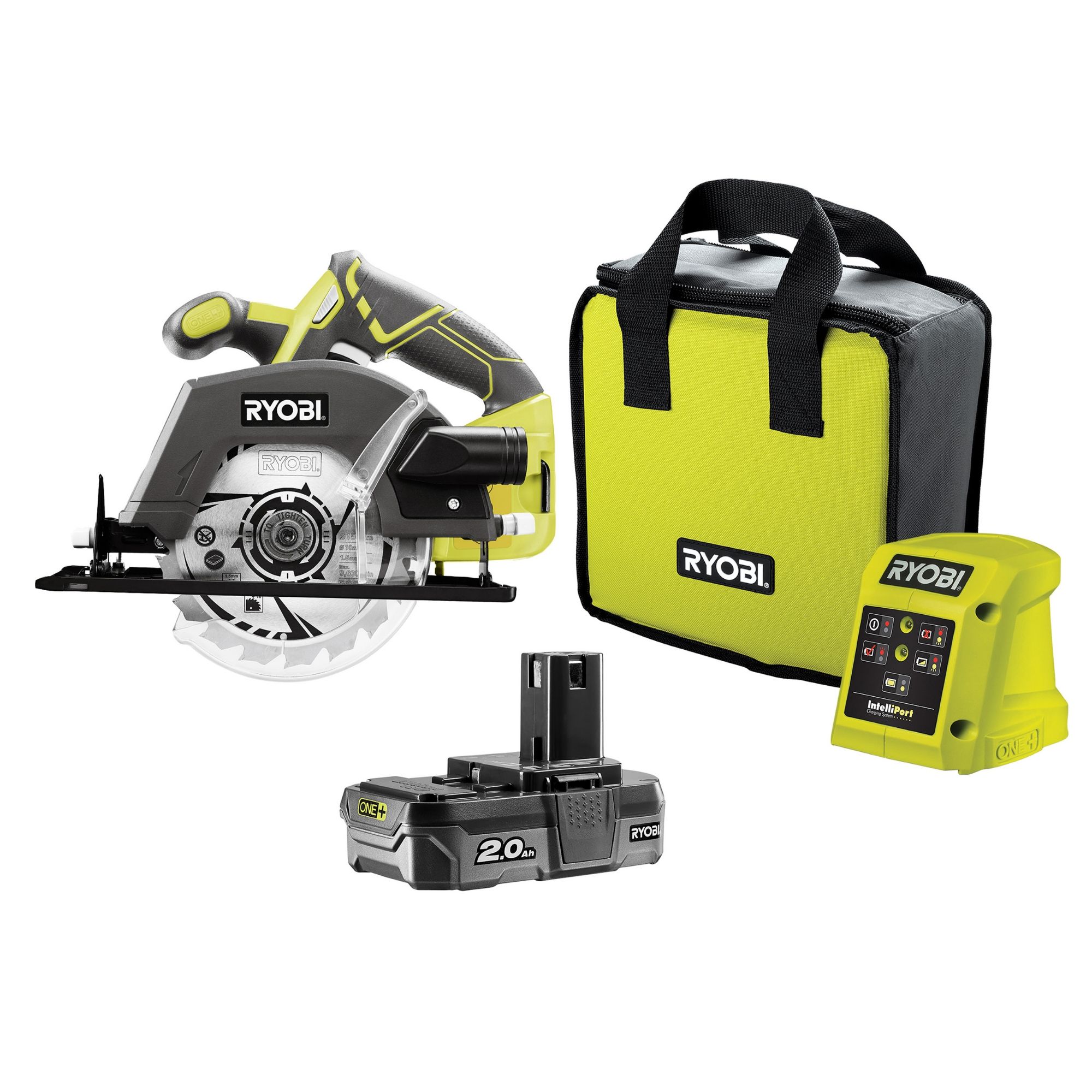 Ryobi ONE+ 18V 150mm Cordless Circular Saw R18CSP-120S | Departments ...