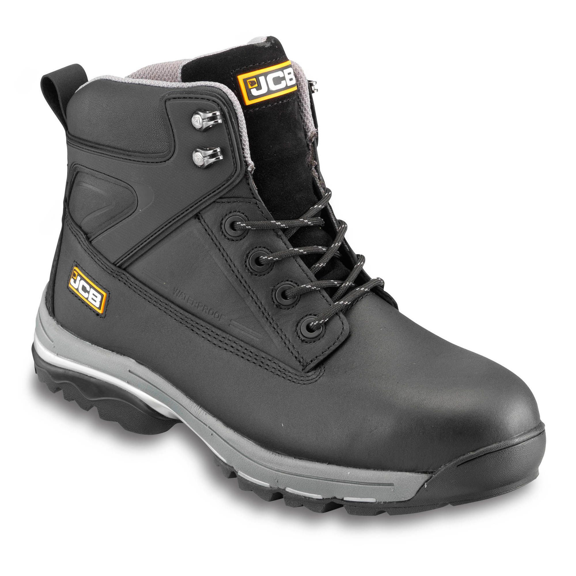 JCB Black Fast Track Boots, Size 9 | Departments | DIY at B&Q